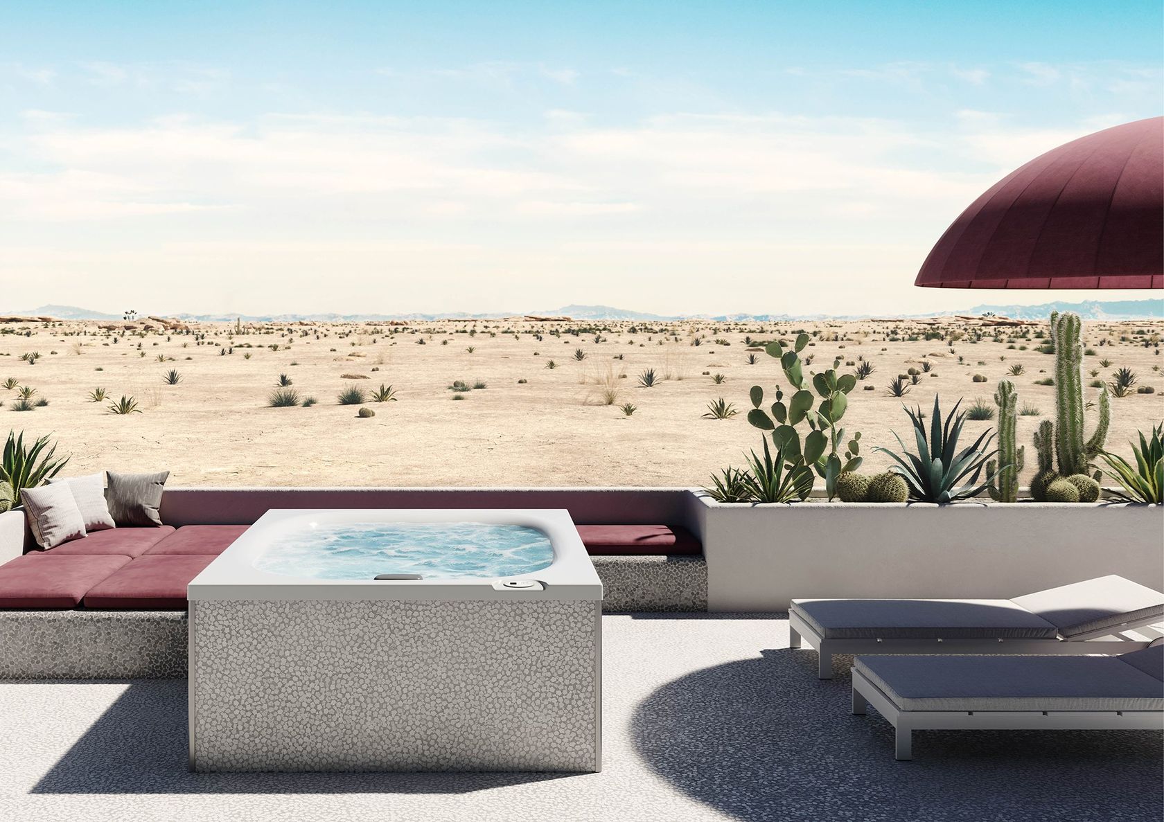 CITY™ SPA Hydromassage 2-seats above-ground minipool By Jacuzzi ...