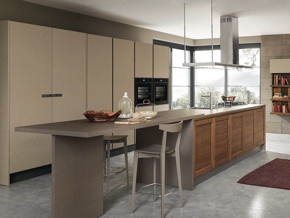 CLASS LINE | Kitchen with island By Febal Casa design Alfredo Zengiaro