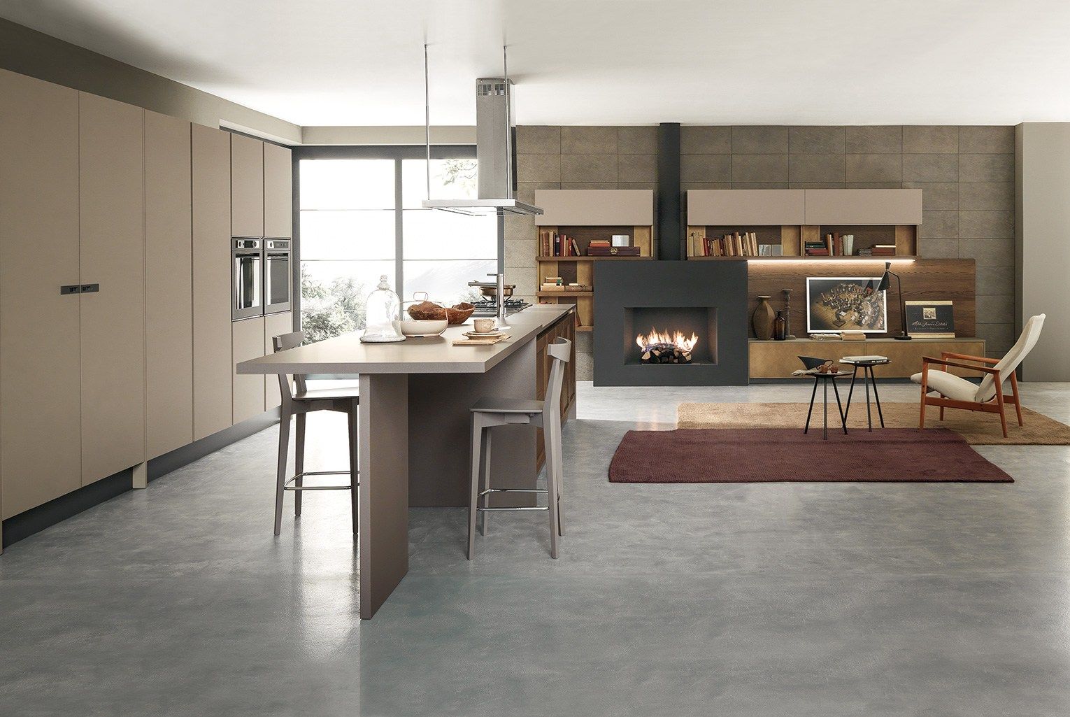 CLASS LINE | Kitchen with island By Febal Casa design Alfredo Zengiaro