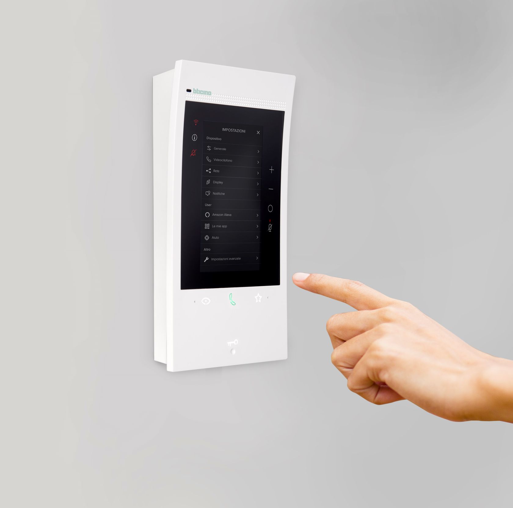 Video entryphone system and equipment CLASSE 300EOS WITH NETATMO By BTICINO
