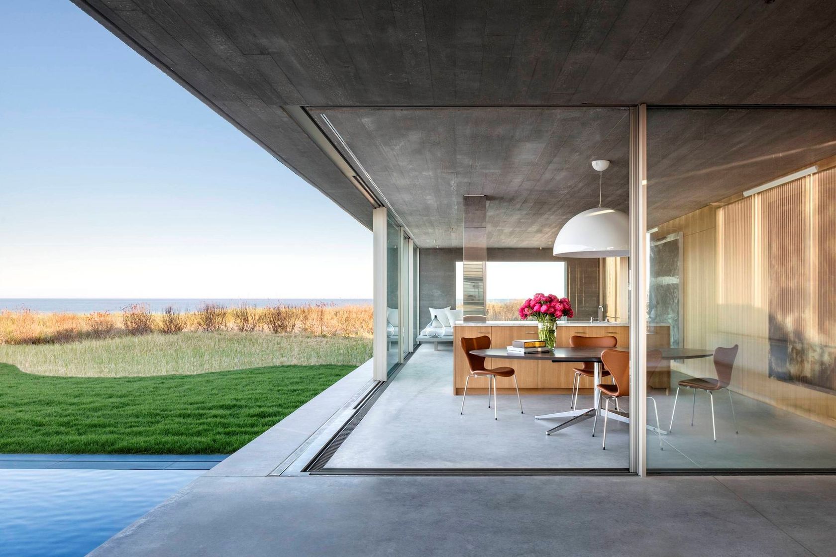 CLASSIC Glass and aluminium sliding window with built-in screen By Sky ...