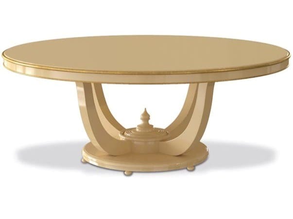 CLASSICO 1149 Round solid wood table By Guerra Vanni