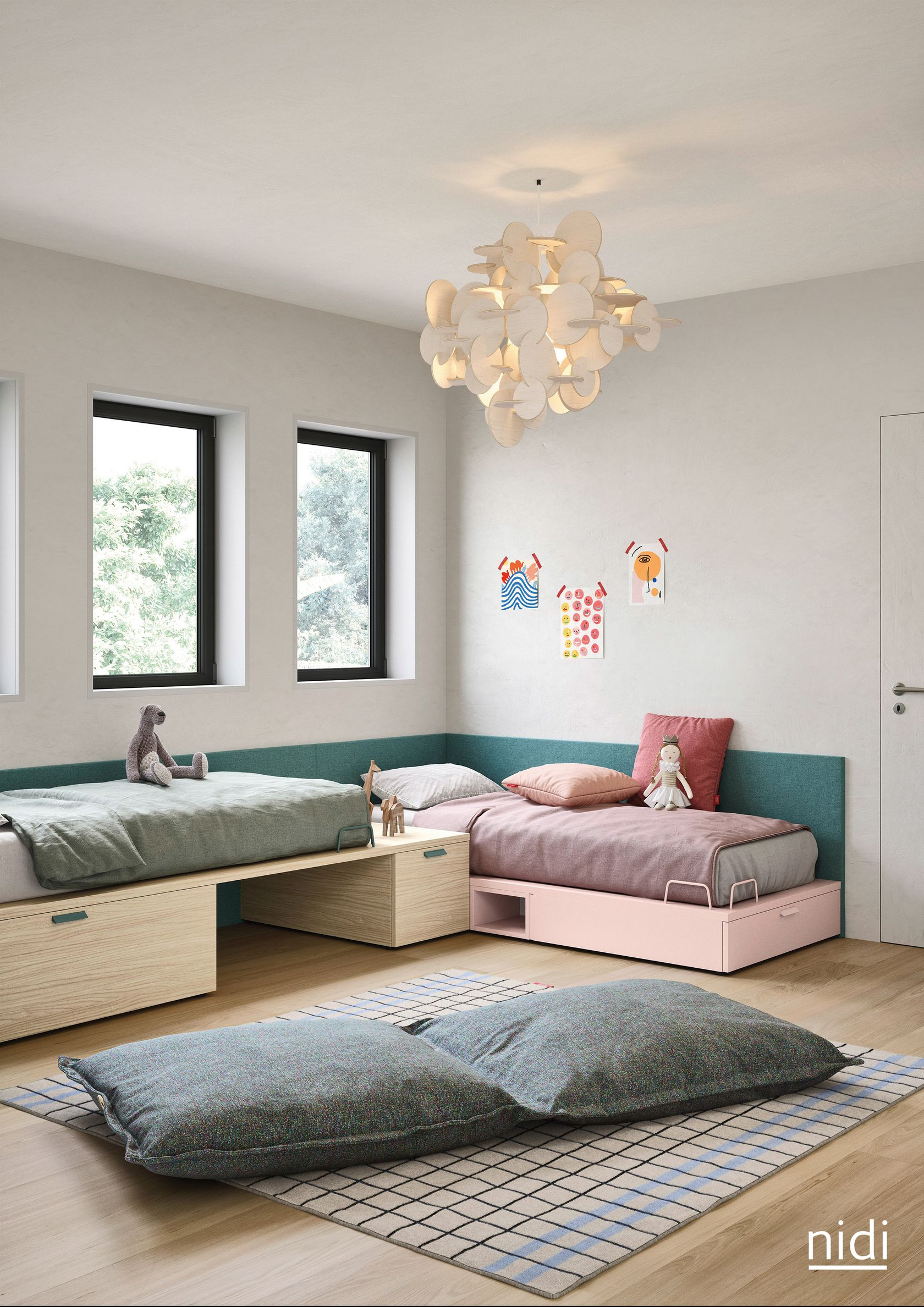 CLIP Cushion / Kids pouf By Nidi