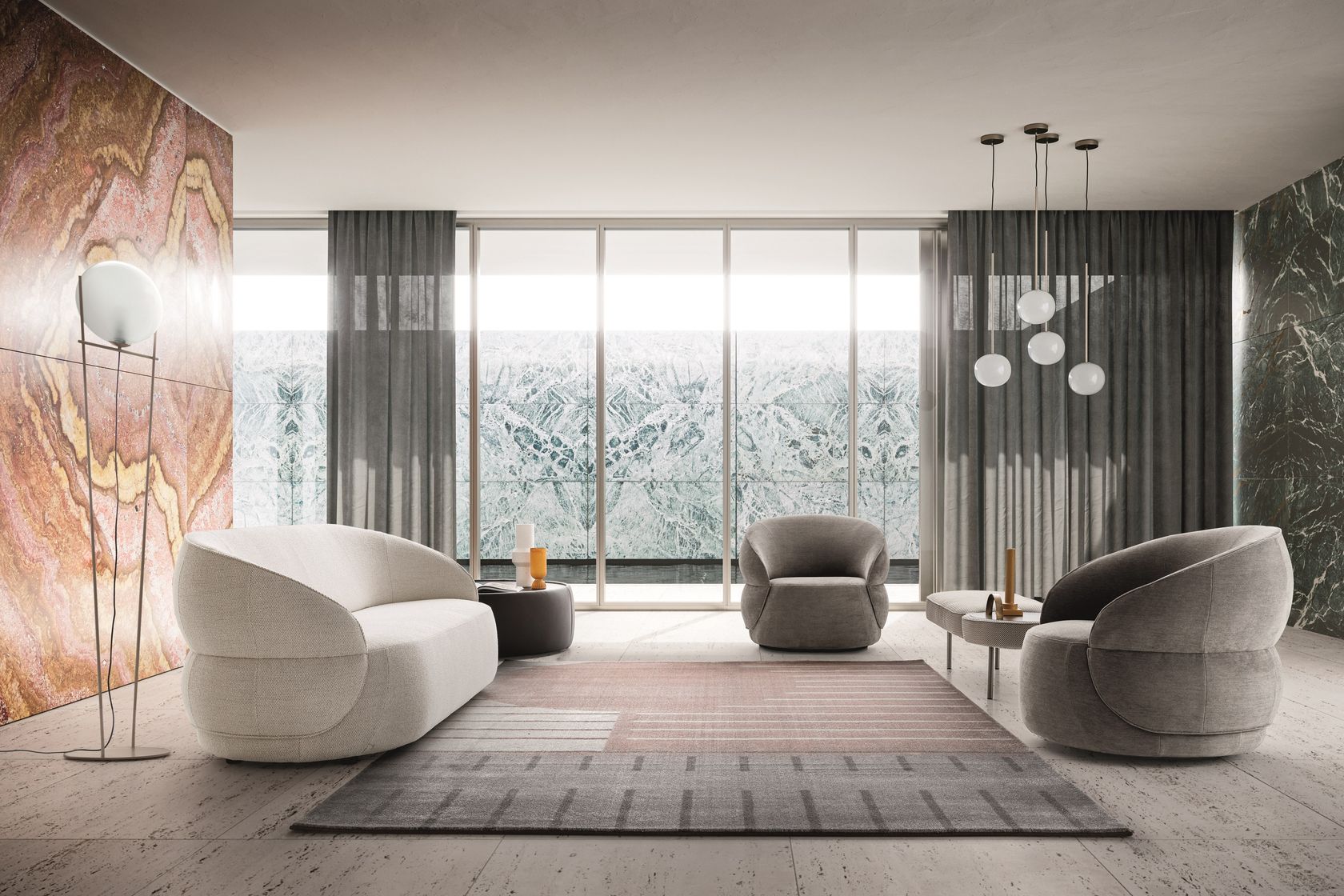 CLIP 3 seater fabric sofa By Ditre Italia | design Nika Zupanc