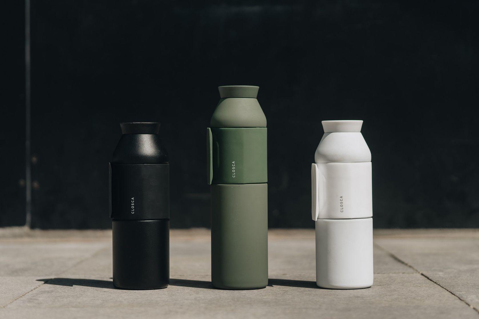 Stainless steel Thermal bottle CLOSCA BOTTLE WAVE By Closca Design