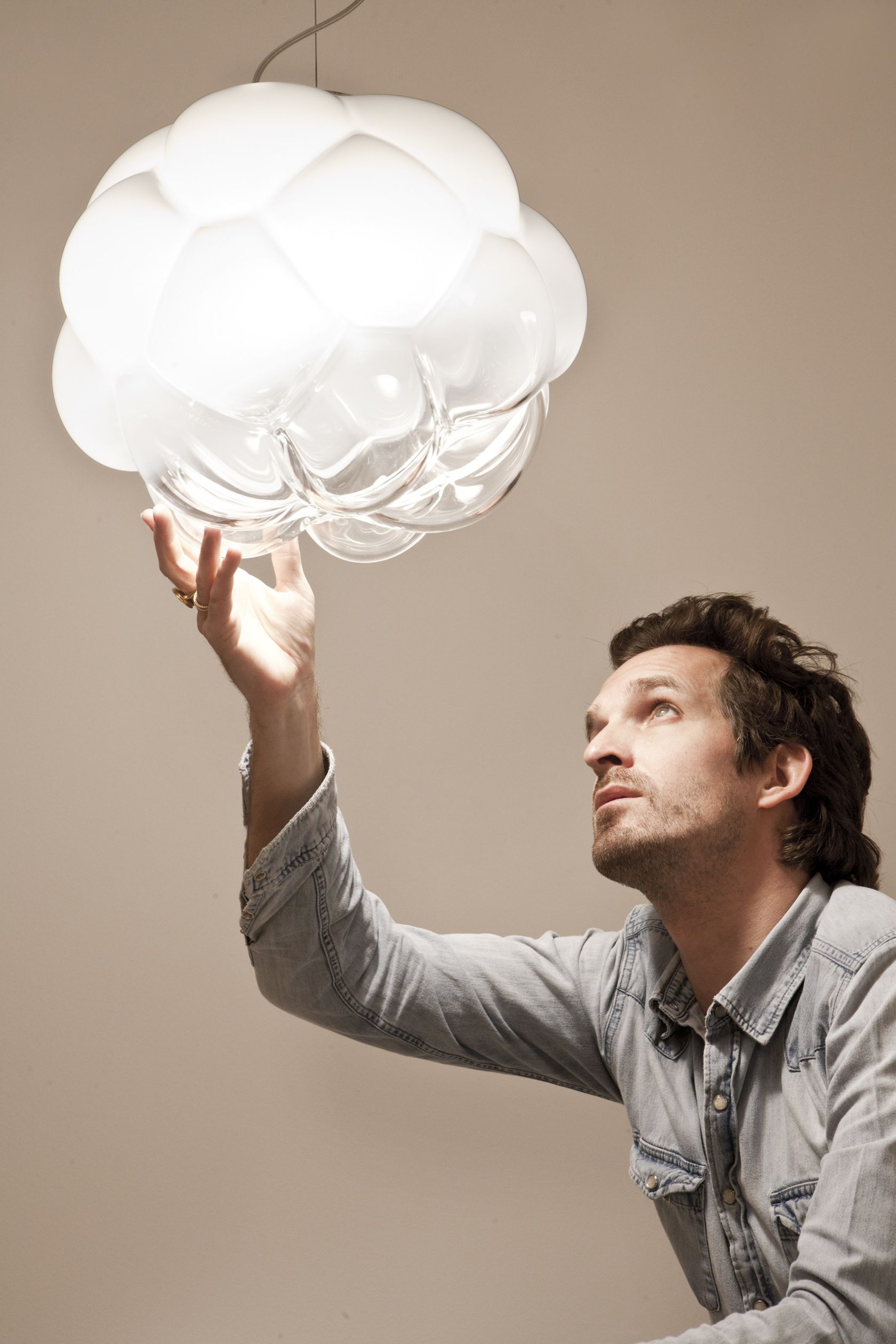 CLOUDY | Pendant lamp By Fabbian design Mathieu Lehanneur