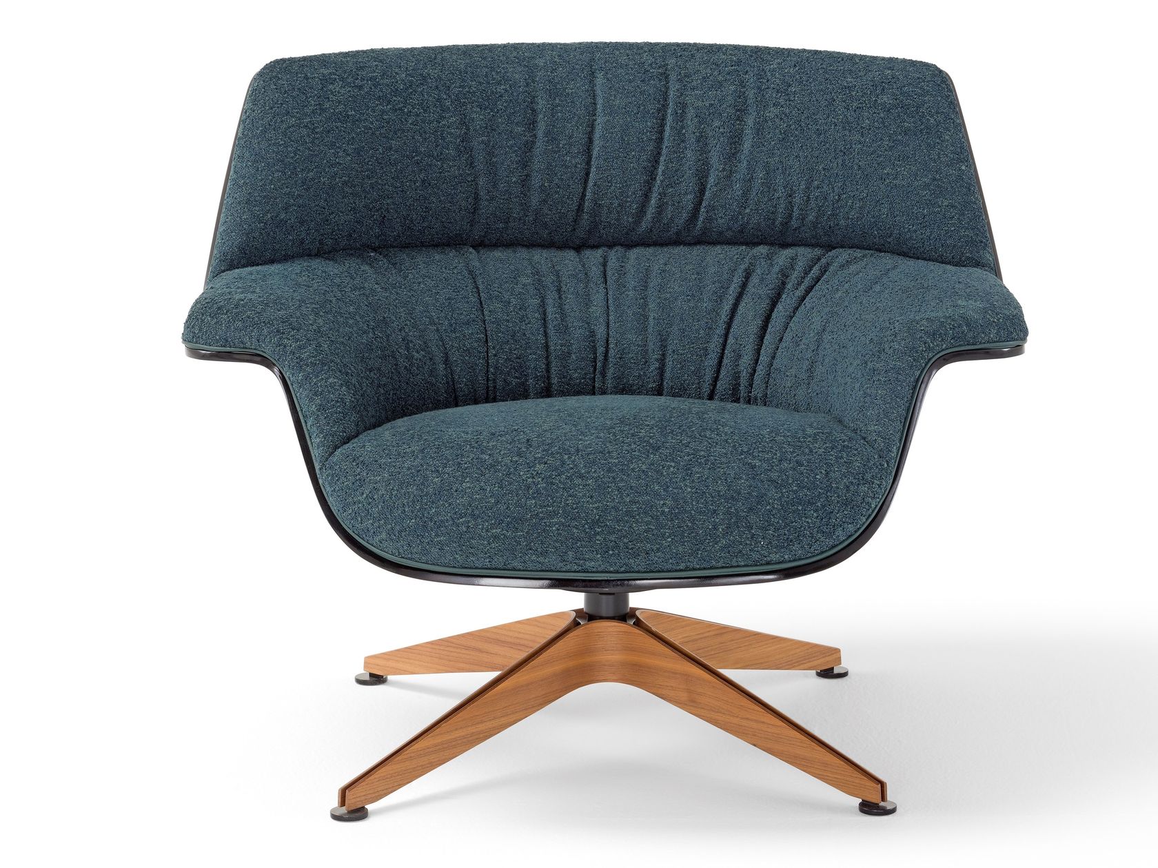 COACH Swivel armchair with spoke base By AMURA | design Jean-Marie Massaud