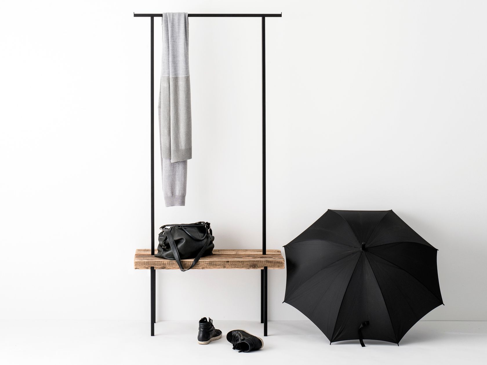 Reclaimed wood coat rack RECLAIMED WOOD COAT RACK #01 By weld & co