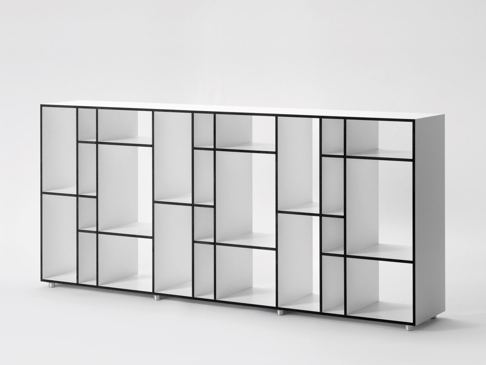 CODE 1 Open wall-mounted freestanding bookcase By ZEITRAUM | design ...