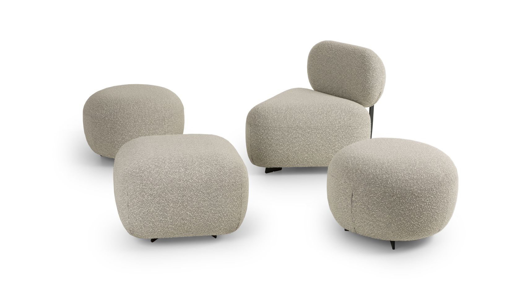 CODE Triangular upholstered pouf By True Design | design Parisotto ...