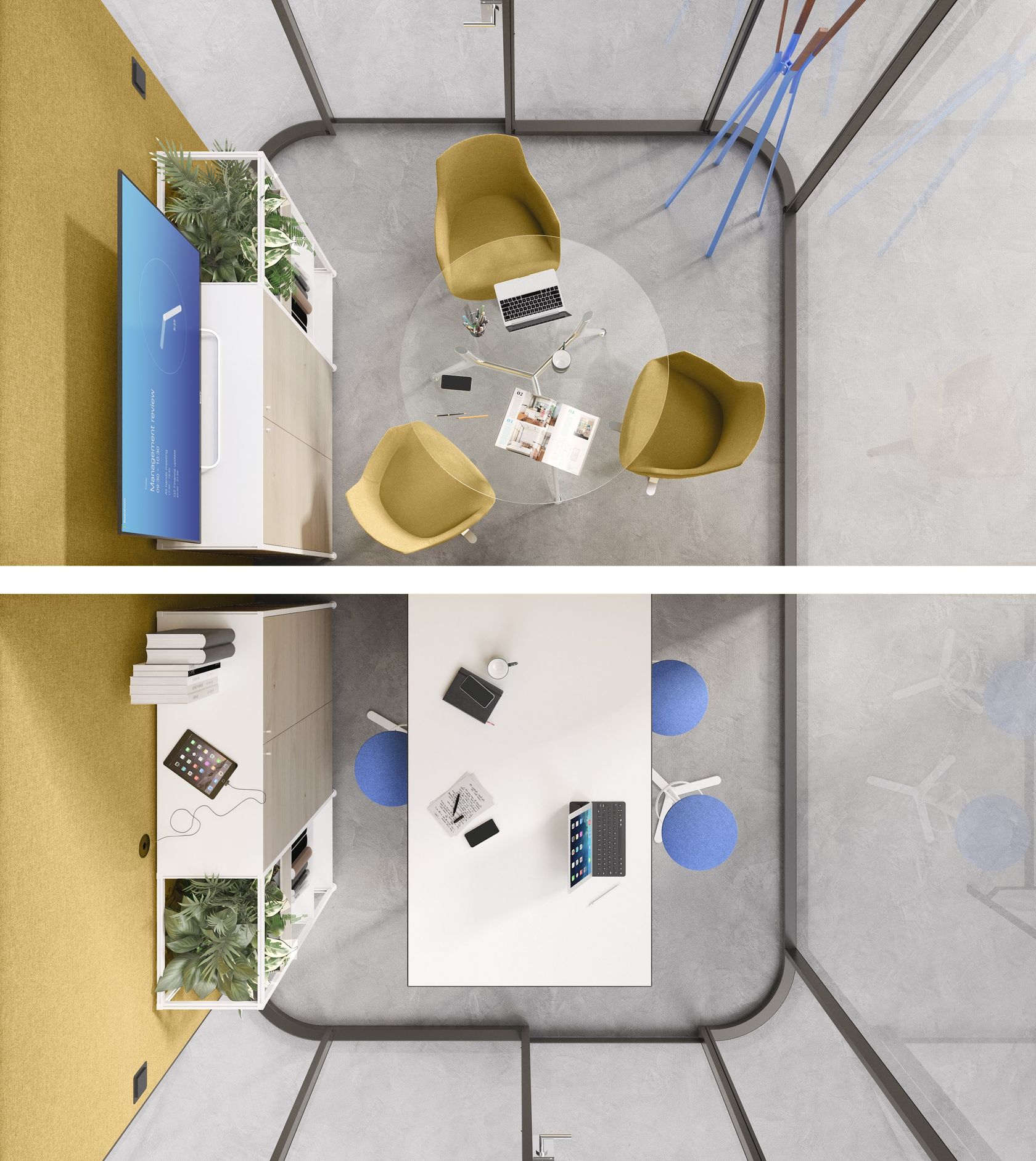 COLLABORATIVE ROOM Acoustic fabric office booth By ESTEL GROUP | design Metrica