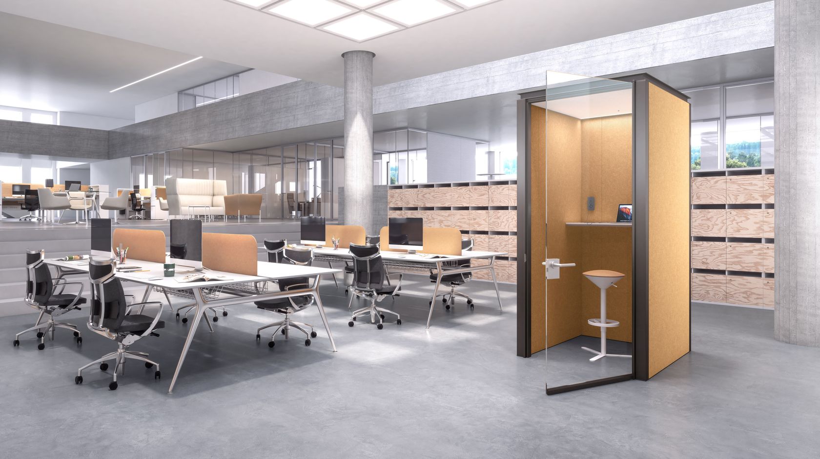 COLLABORATIVE ROOM - PHONE BOOTH Cabine acústica By ESTEL GROUP | design Metrica