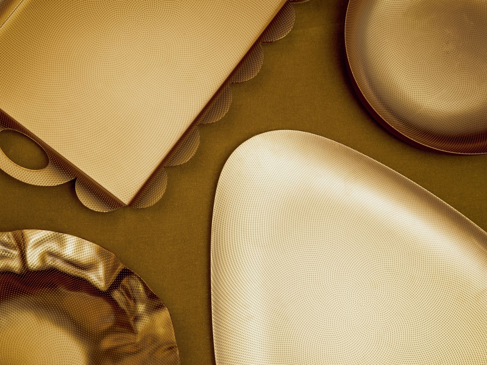 COLOMBINA | Plateau en laiton By Alessi design Doriana e Massimiliano ...