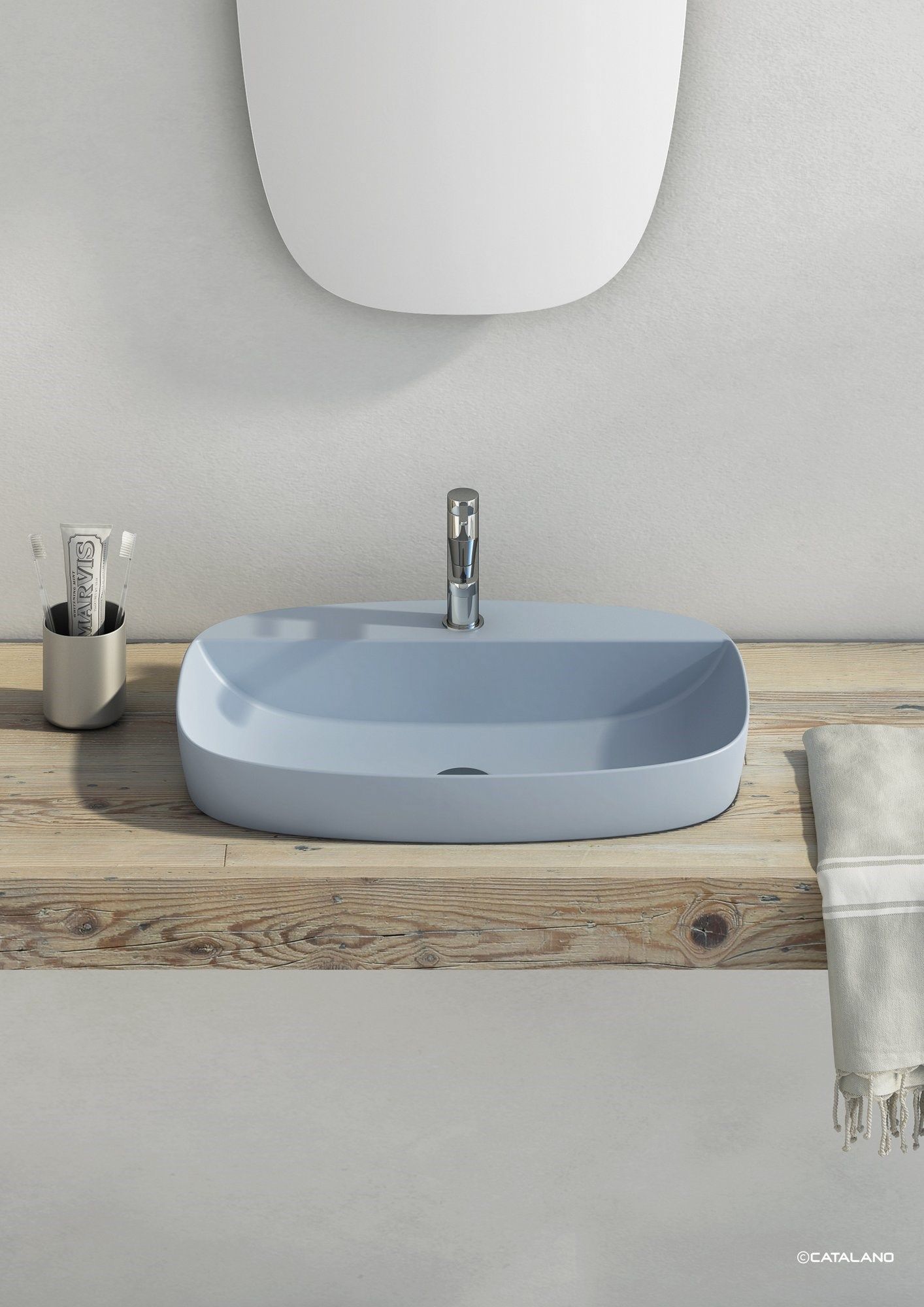 COLORI | Ceramic washbasin By CERAMICA CATALANO