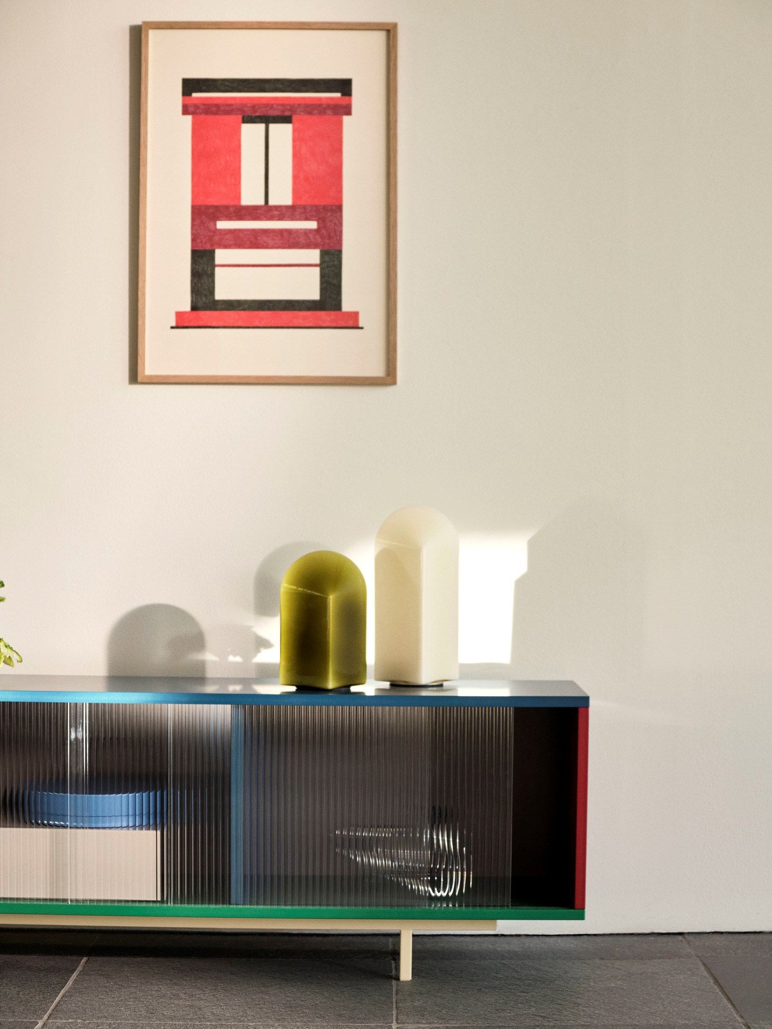 COLOUR CABINET L MDF sideboard with sliding doors By Hay | design ...