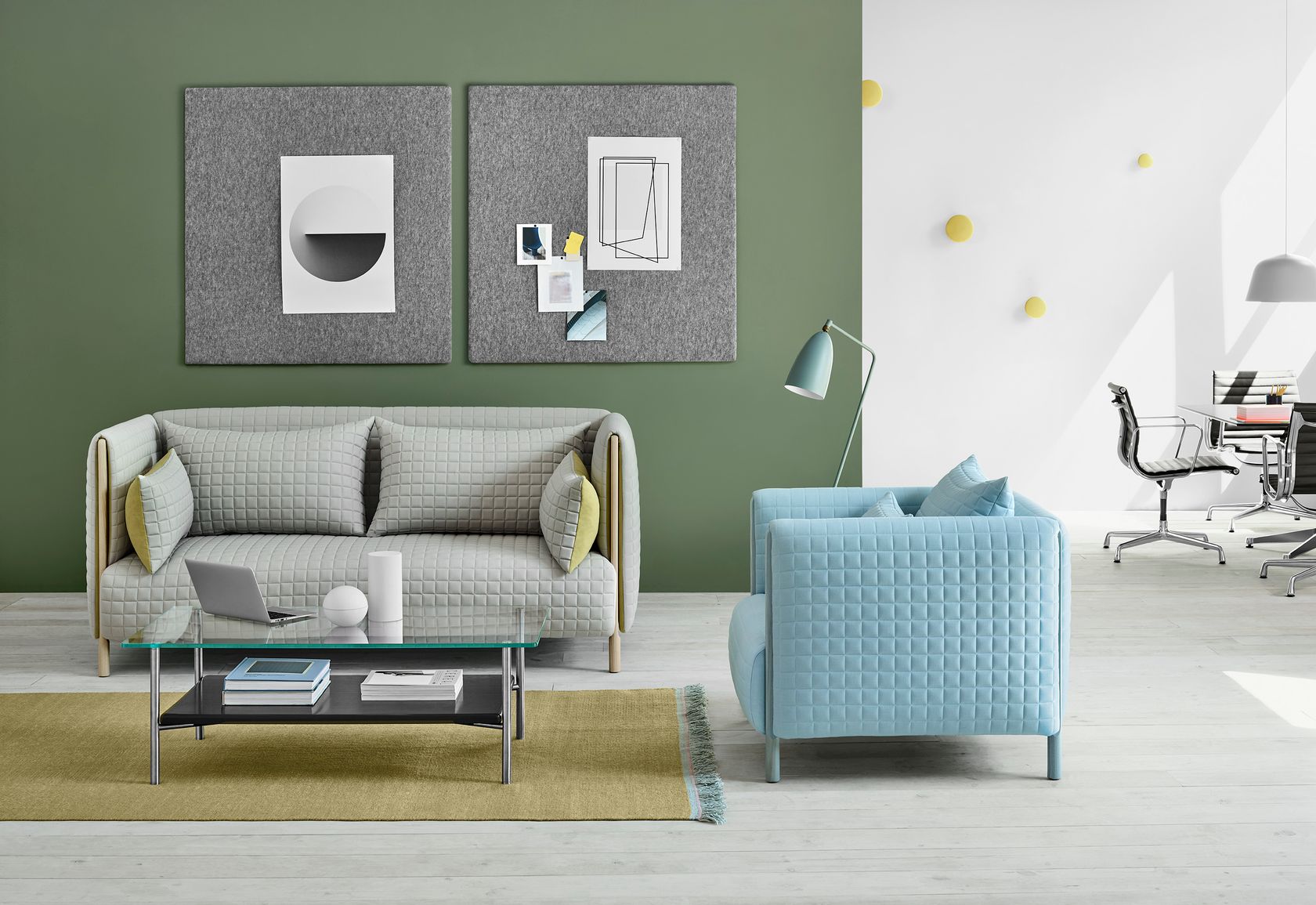 COLOURFORM 2 seater fabric sofa By Herman Miller | design Scholten ...