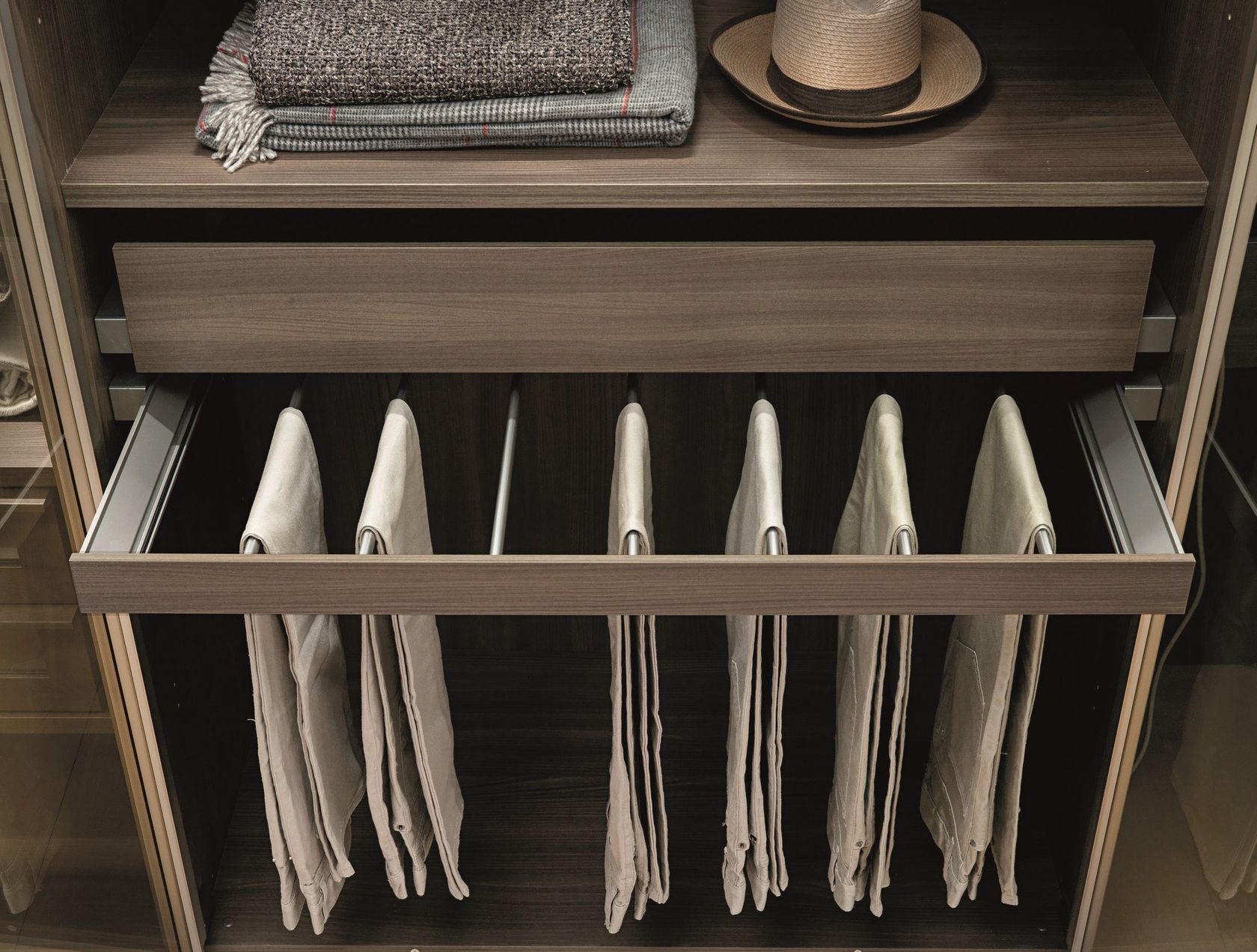 Wooden wardrobe with drawers COMBI SYSTEM Z759 COMBI SYSTEM Collection ...