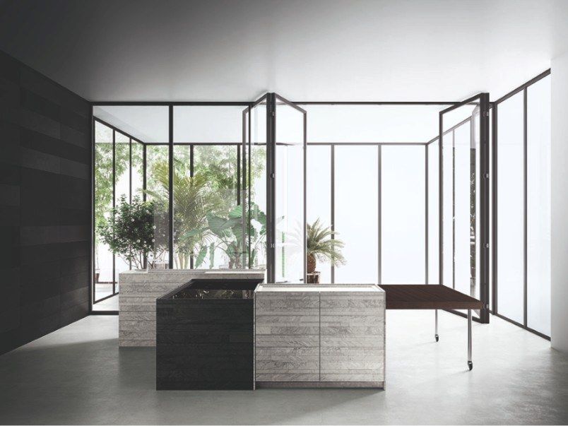 Modular island kitchen COMBINE By Boffi design Piero Lissoni