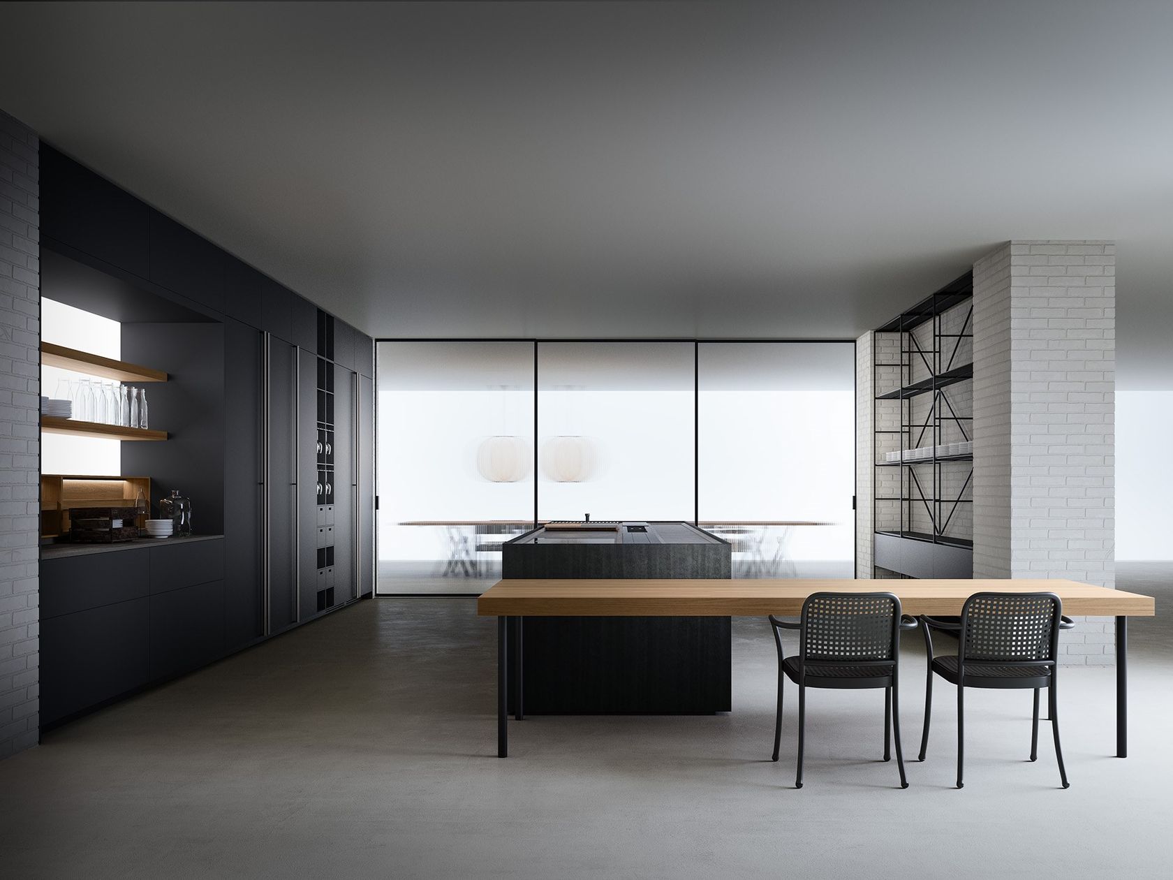 COMBINE EVOLUTION Island kitchen By Boffi | design Piero Lissoni