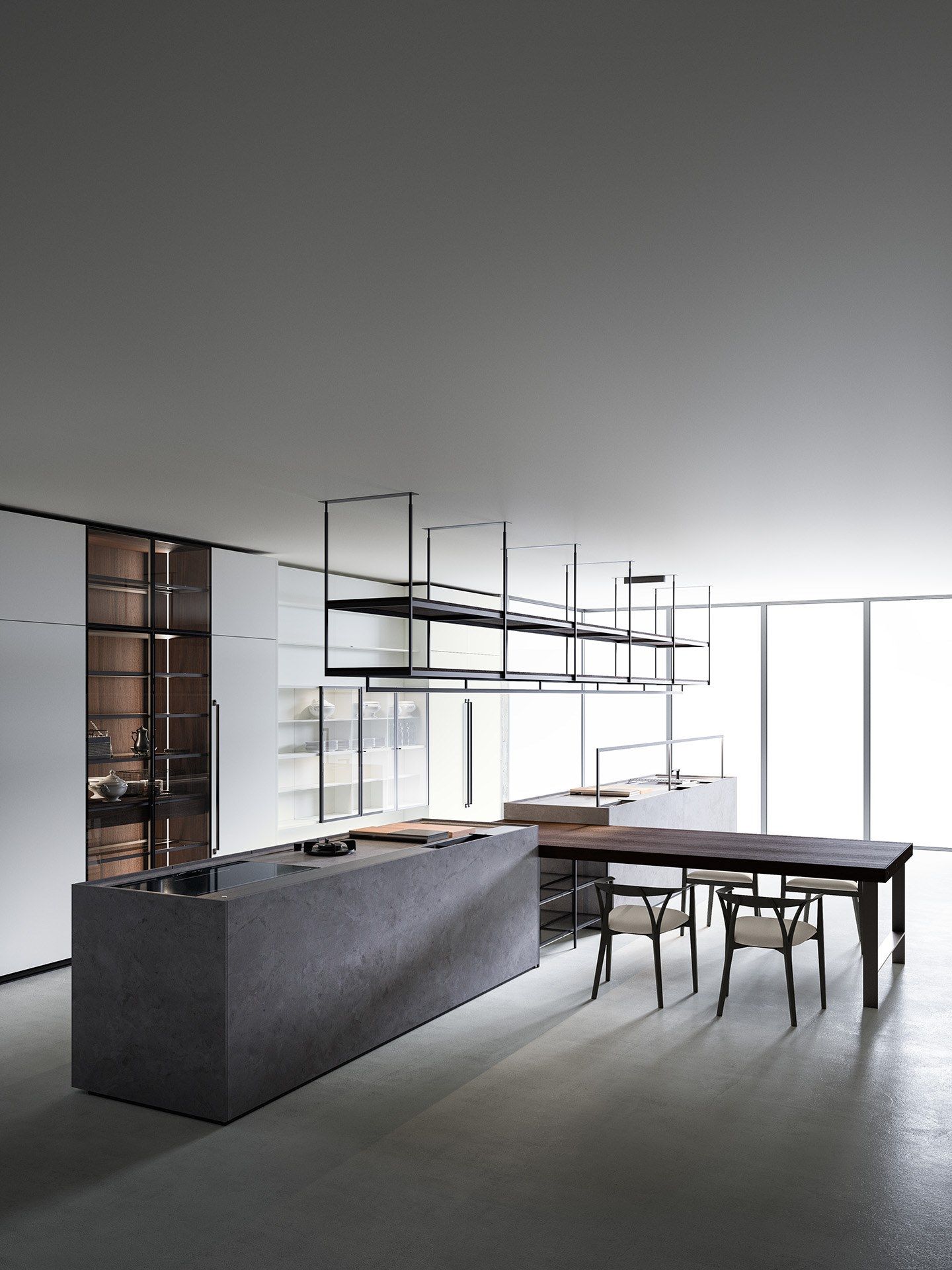 COMBINE EVOLUTION Island kitchen By Boffi | design Piero Lissoni