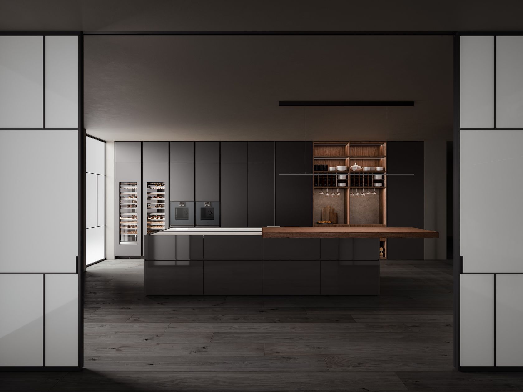 COMBINE EVOLUTION Island kitchen By Boffi | design Piero Lissoni
