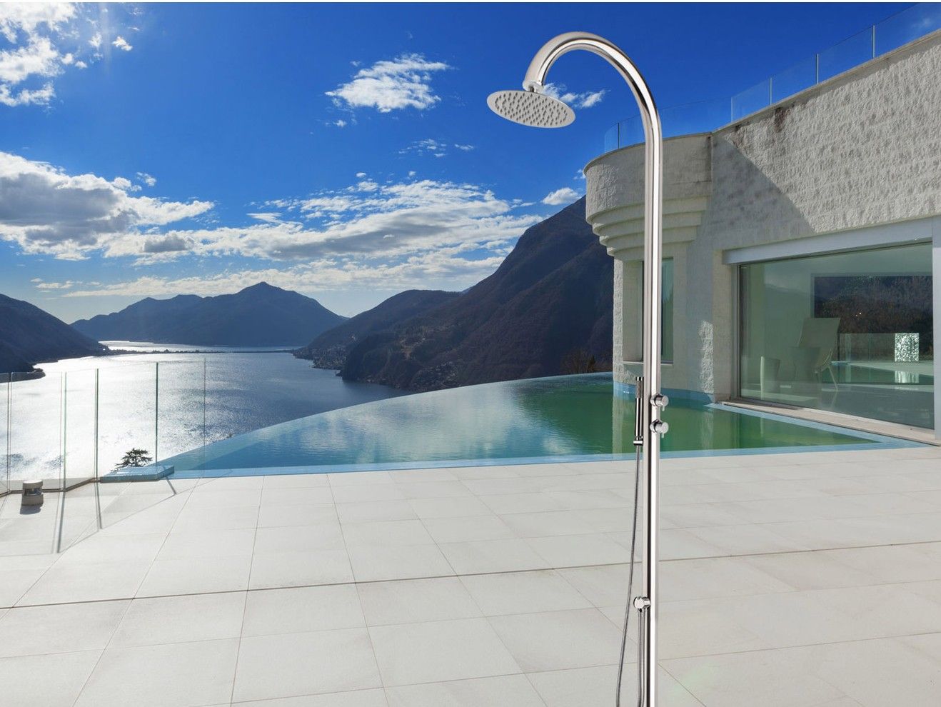 COMETA Stainless steel outdoor shower / Swimming pool shower By Ama ...