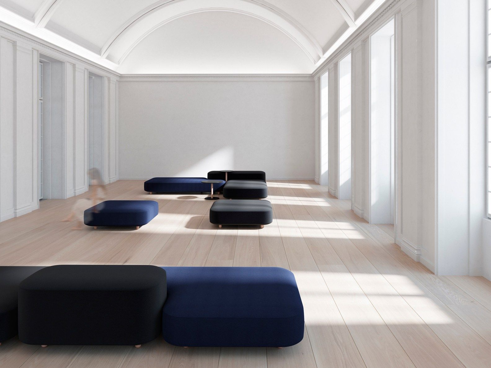 Sectional sofa COMMON By Viccarbe design Naoto Fukasawa