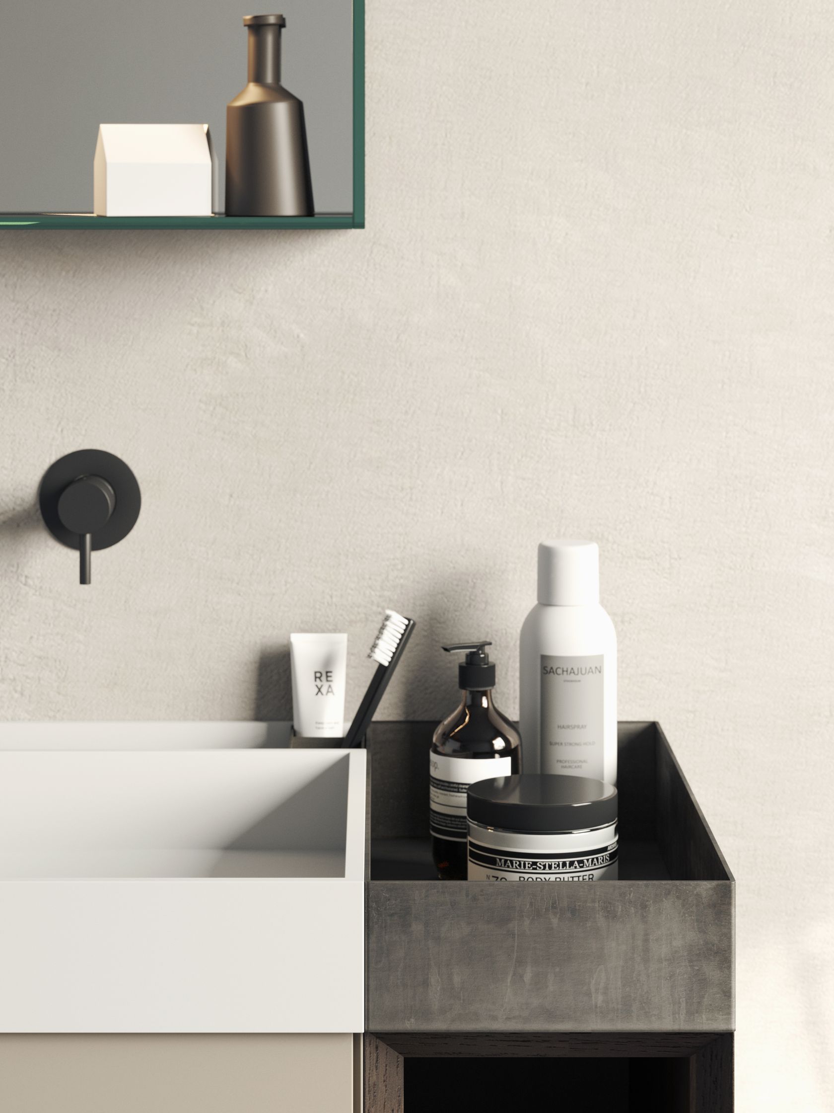 COMPACT LIVING | Countertop washbasin By Rexa Design design Monica Graffeo