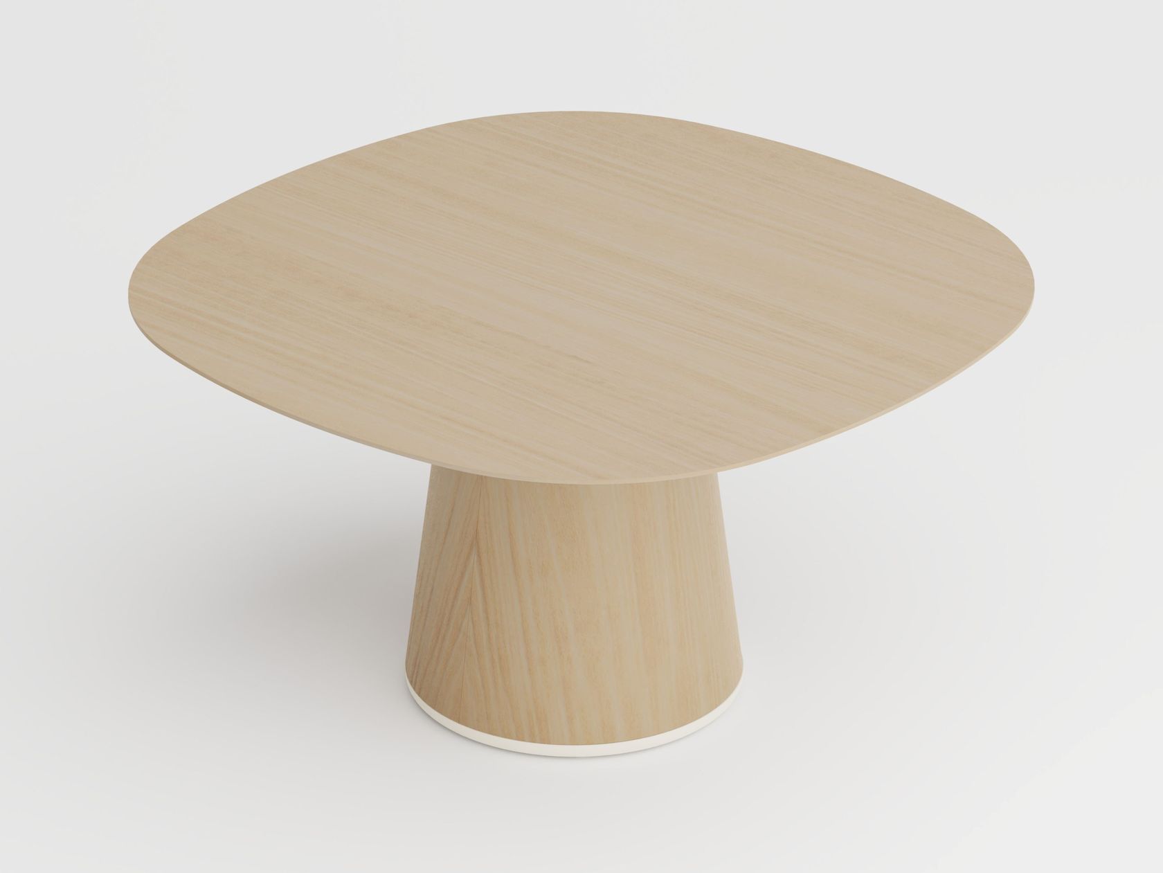 CONIC Square wooden table By Vergés | design Emiliana design studio