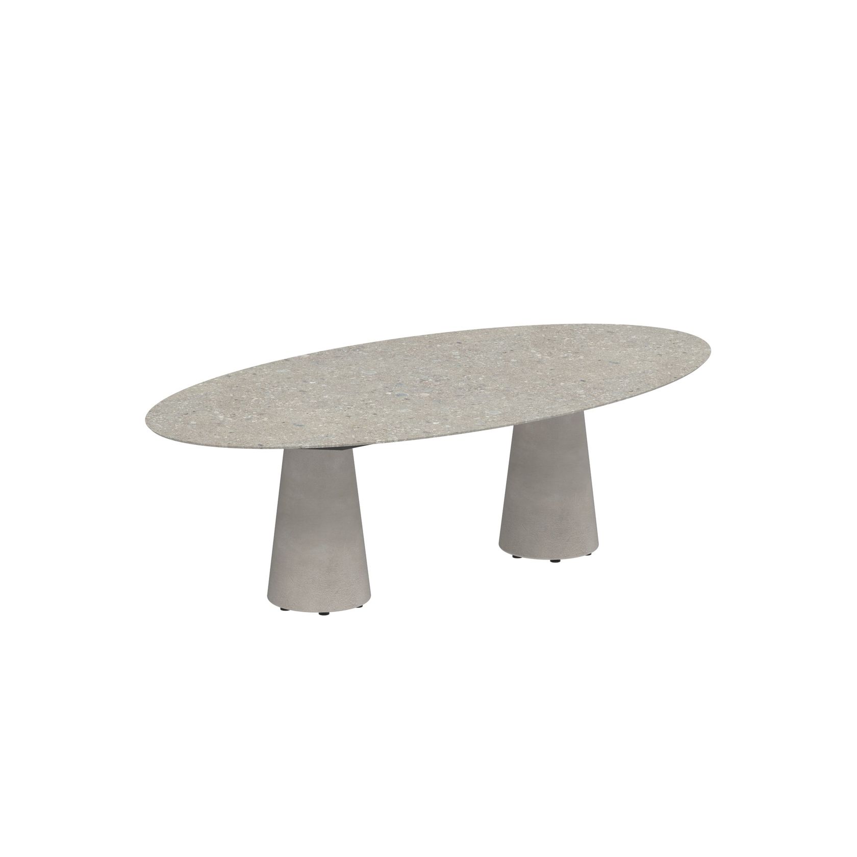 CONIX Oval Ductal® garden table By Royal Botania | design Kris Van Puyvelde