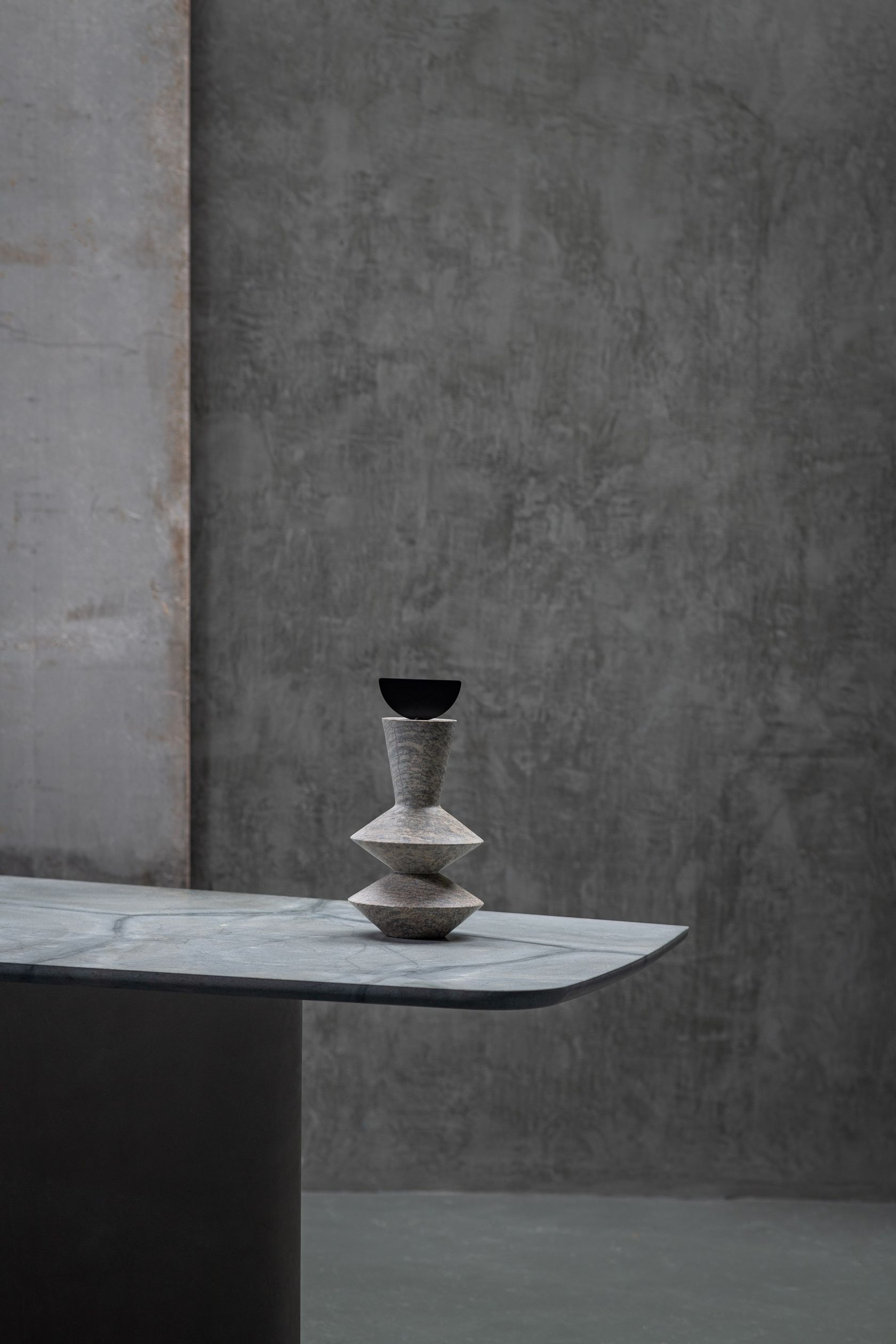 Natural stone sculpture CONSTANTIN TOTEM Forms and Functions Collection By Gardeco design ...