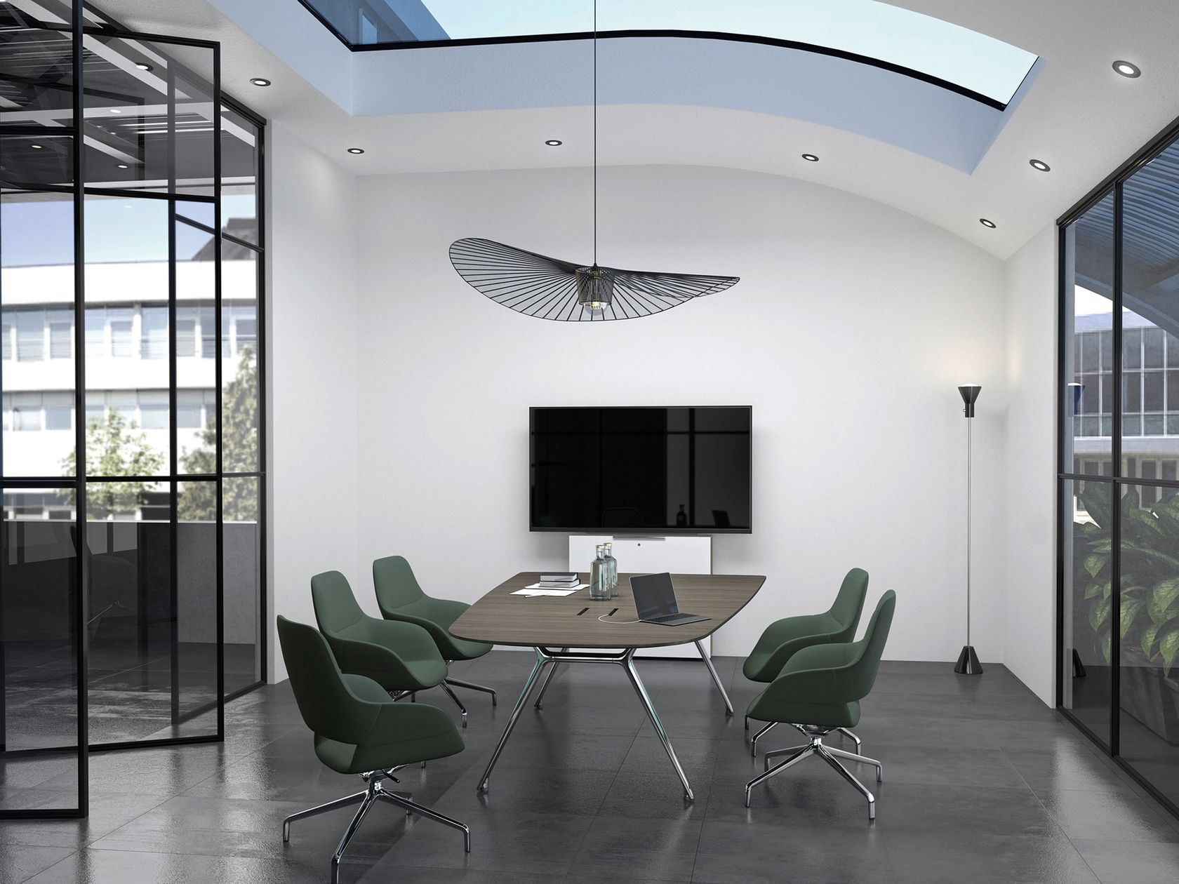CONVO Meeting table with cable management By RENZ | design Jehs+Laub