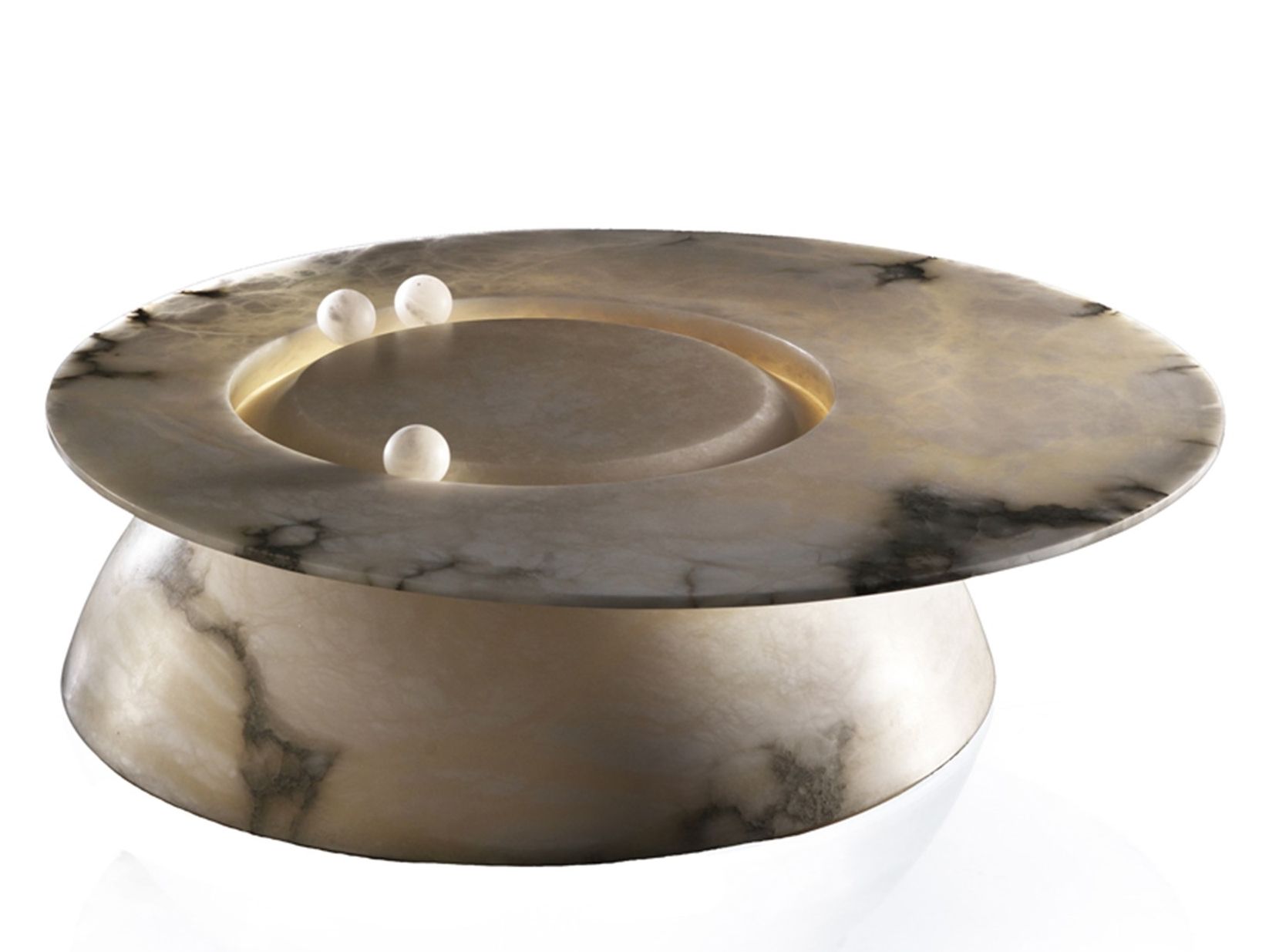Swivel onyx coffee table COPERNICUS By Agrippa