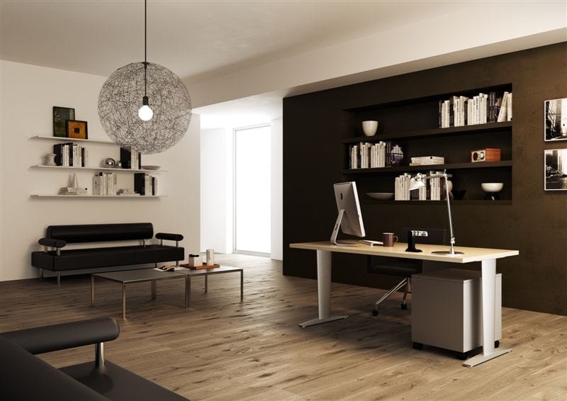CORA | Rectangular office desk By MASCAGNI design Lucci Orlandini Design