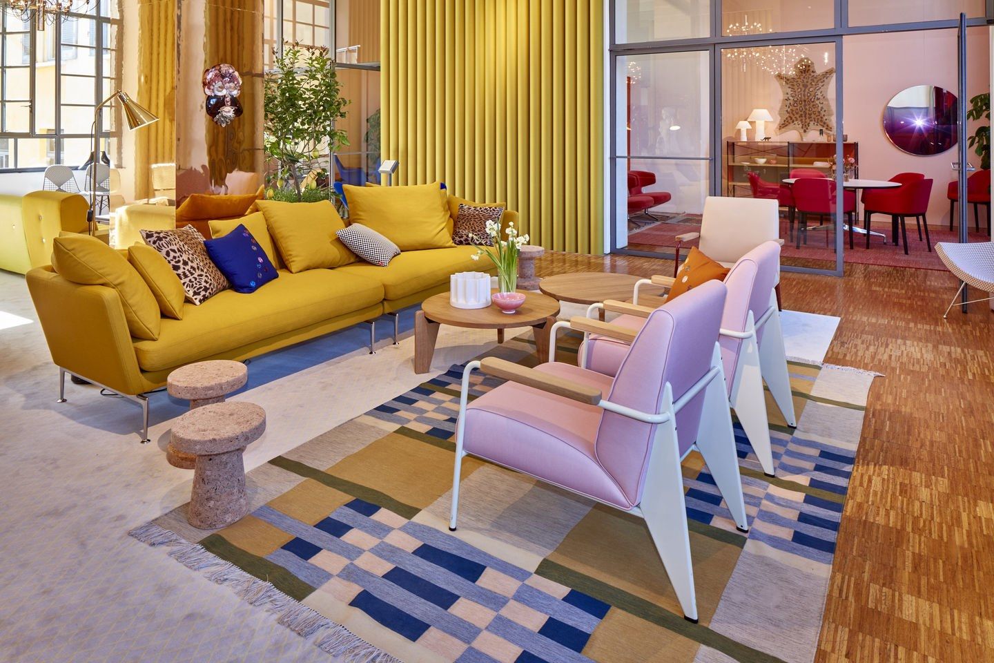 CORK FAMILY Cork stool / coffee table By Vitra | design Jasper Morrison