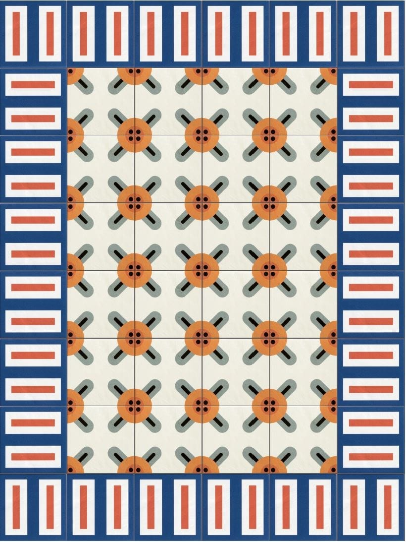 MATTONELLE MARGHERITA Glazed porcelain stoneware wall/floor tiles By ...