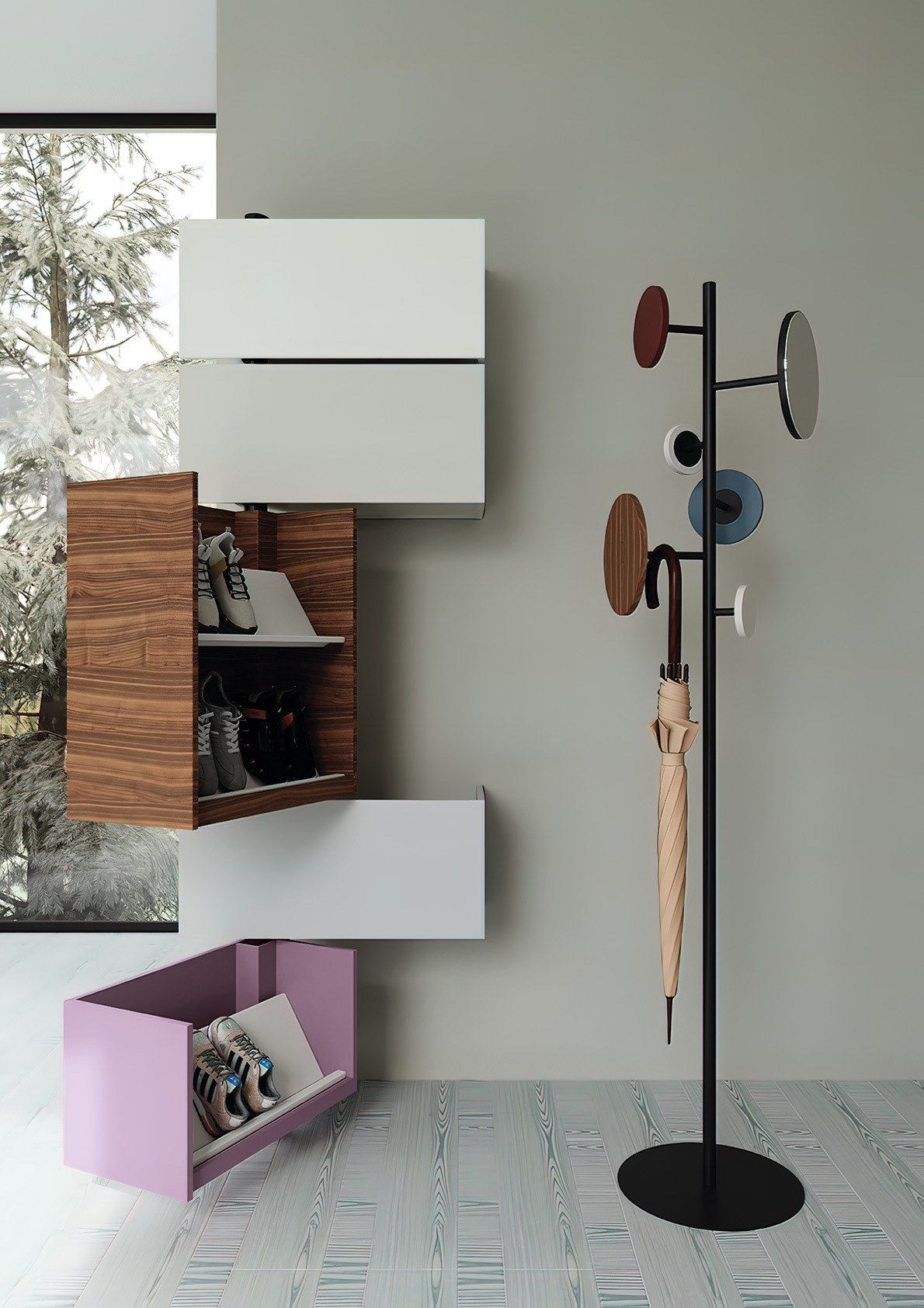 COSMICO | Coat stand Solid wood coat stand By SCULPTURES JEUX | design ...