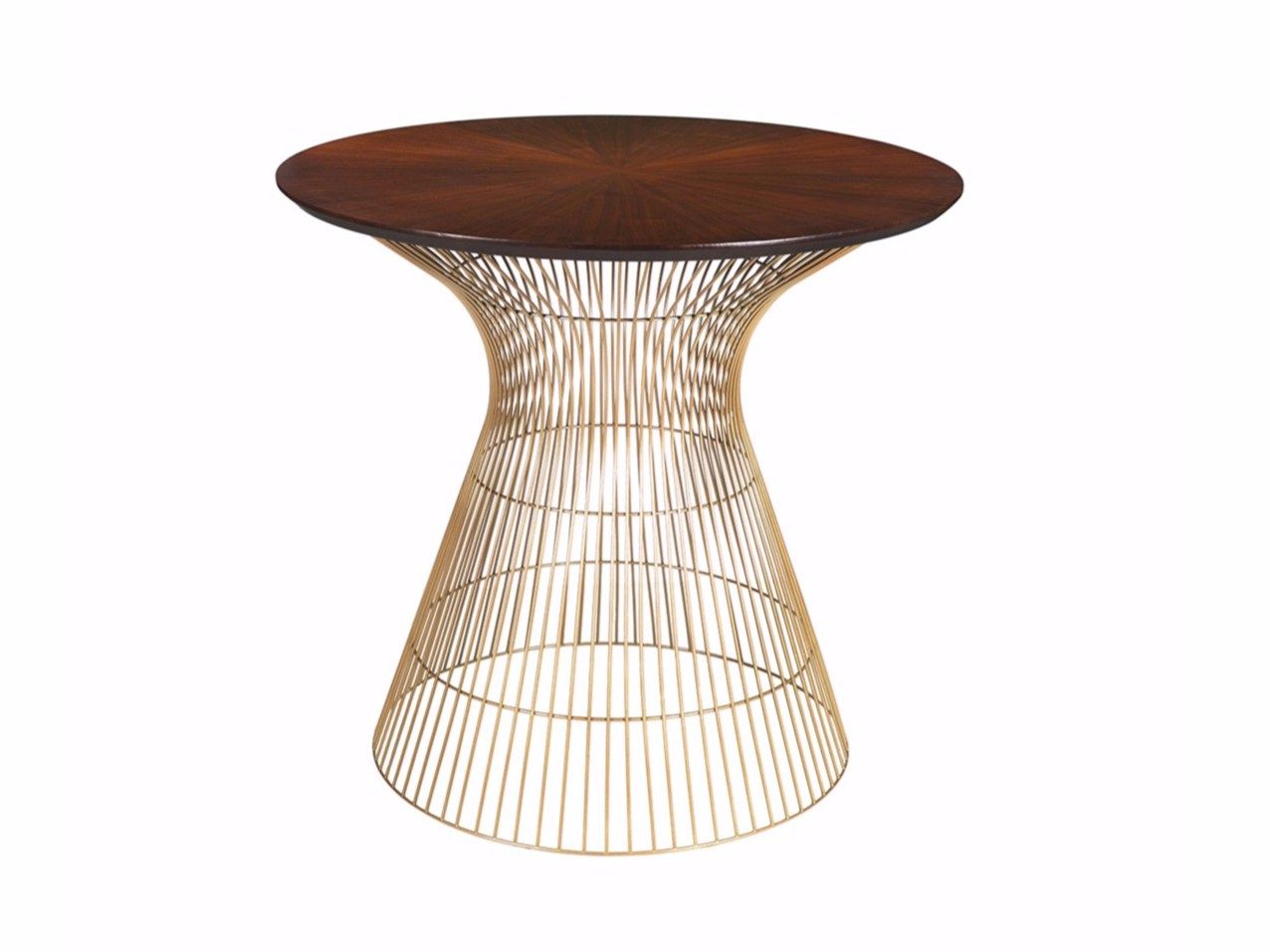 Round walnut side table COSMOS SIDE By Hamilton Conte Paris