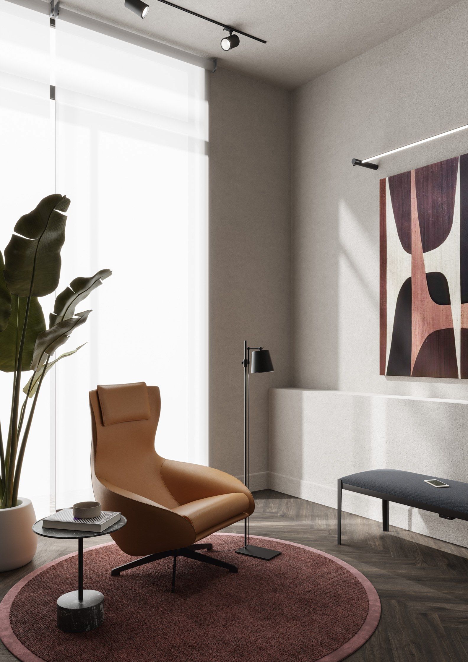 COTONE SLIM Leather bench with removable cover By Cassina | design ...