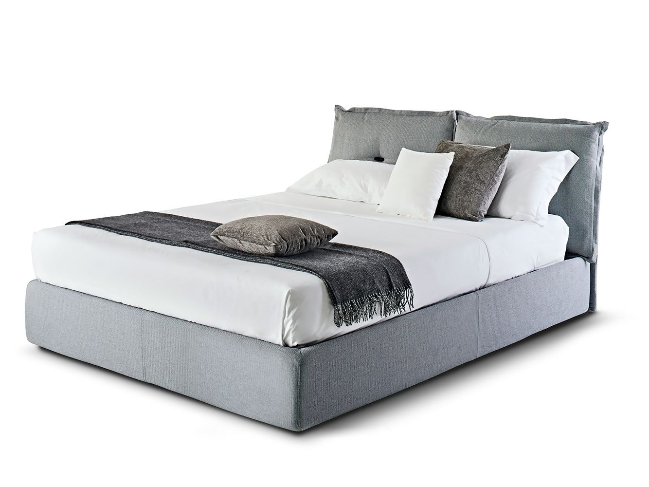 COZY Upholstered fabric bed with removable cover By TUMIDEI