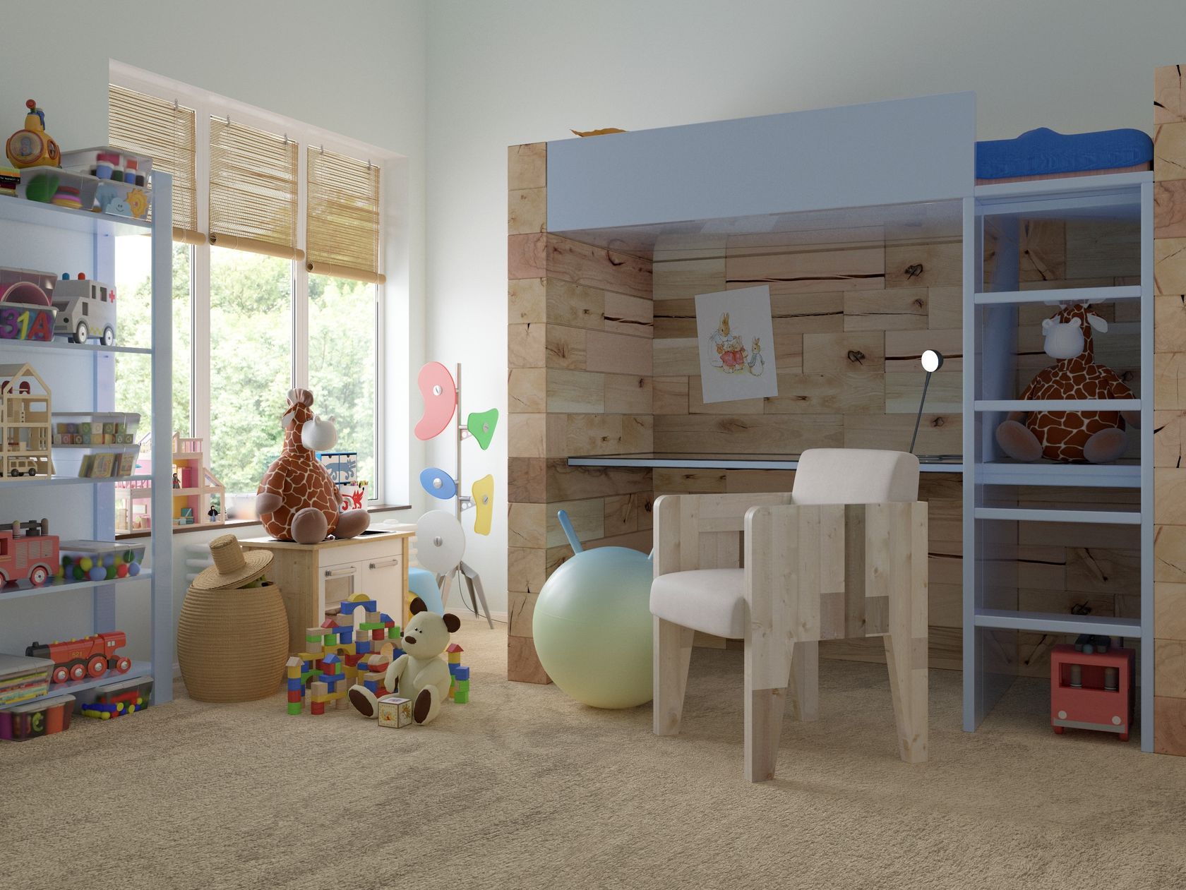 CRAFTWAND® Cabin bed kids By CRAFTWAND