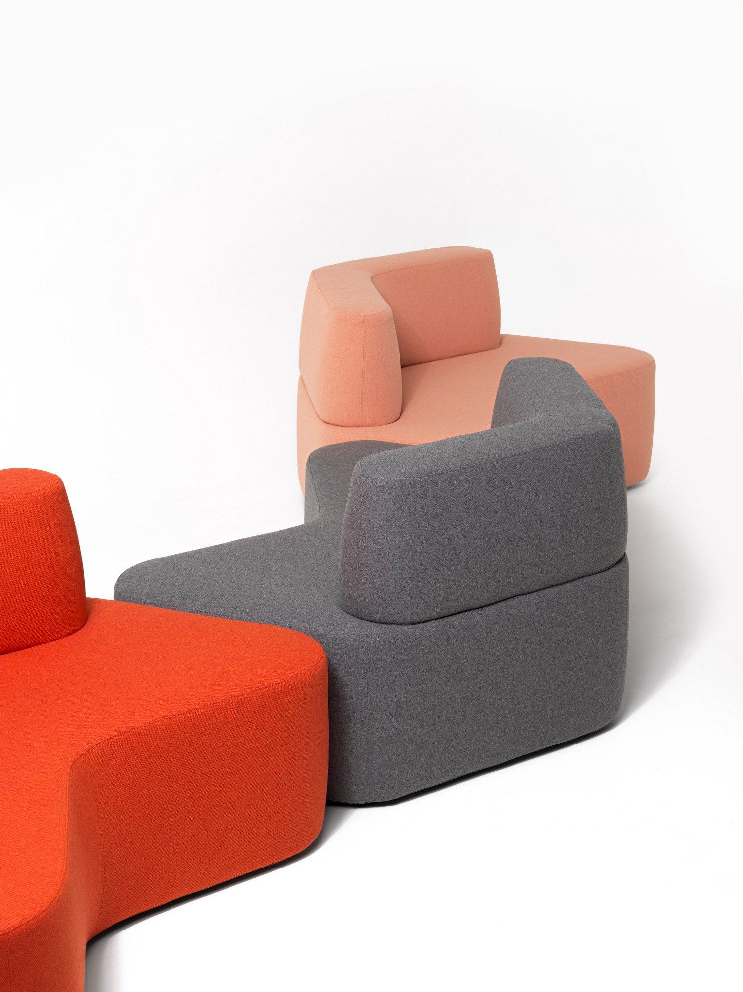 CROSS Sectional fabric sofa By Diemme