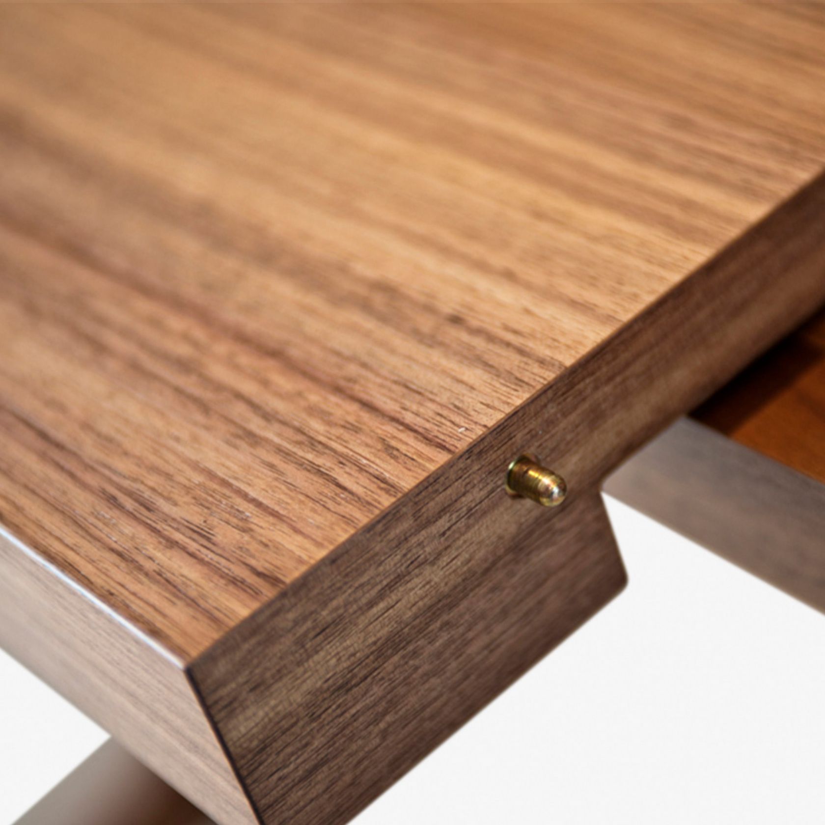 CROSS Extending rectangular walnut table By Case | design Matthew Hilton