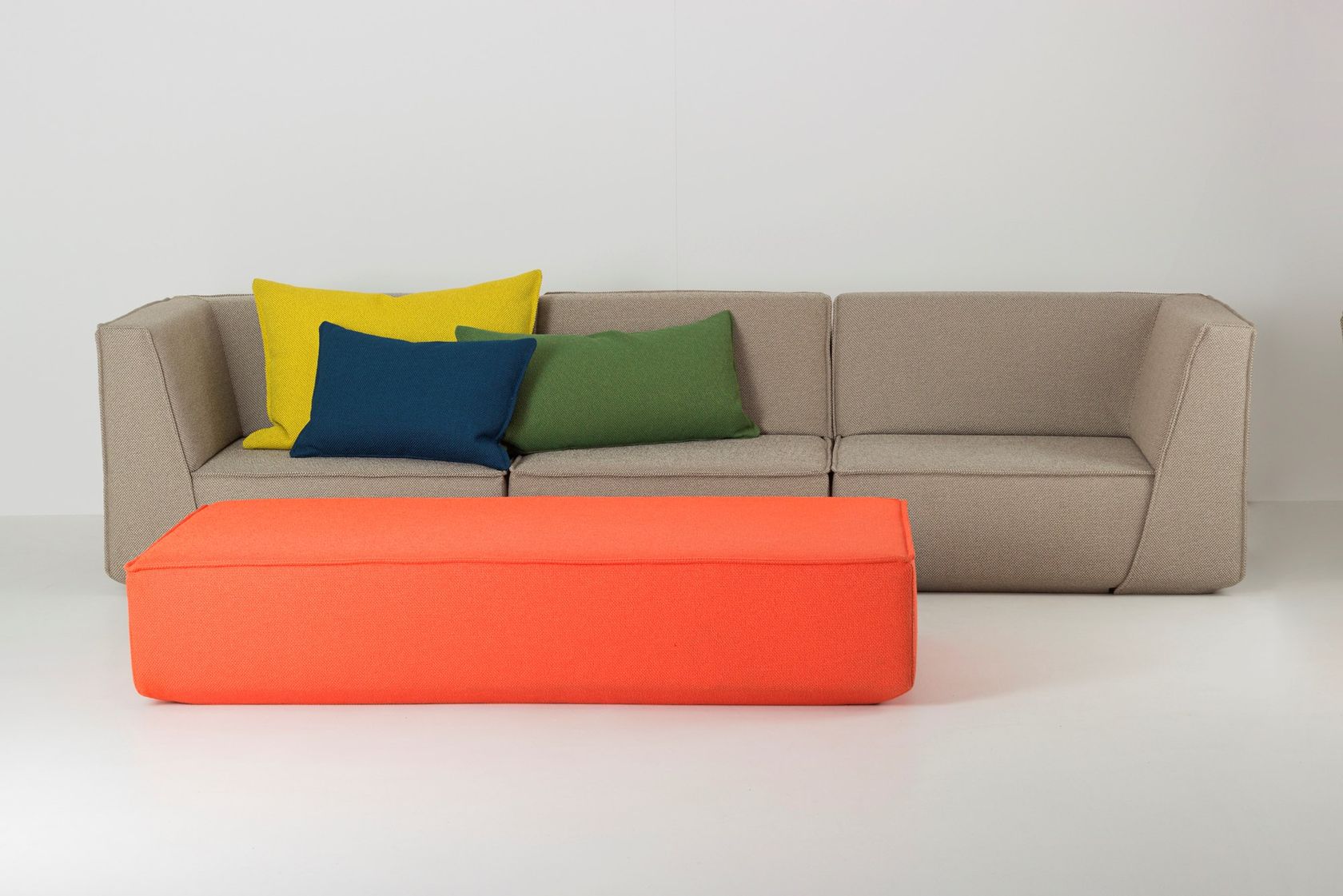 CUBIT Modular 3 seater fabric sofa By Cubit by Mymito