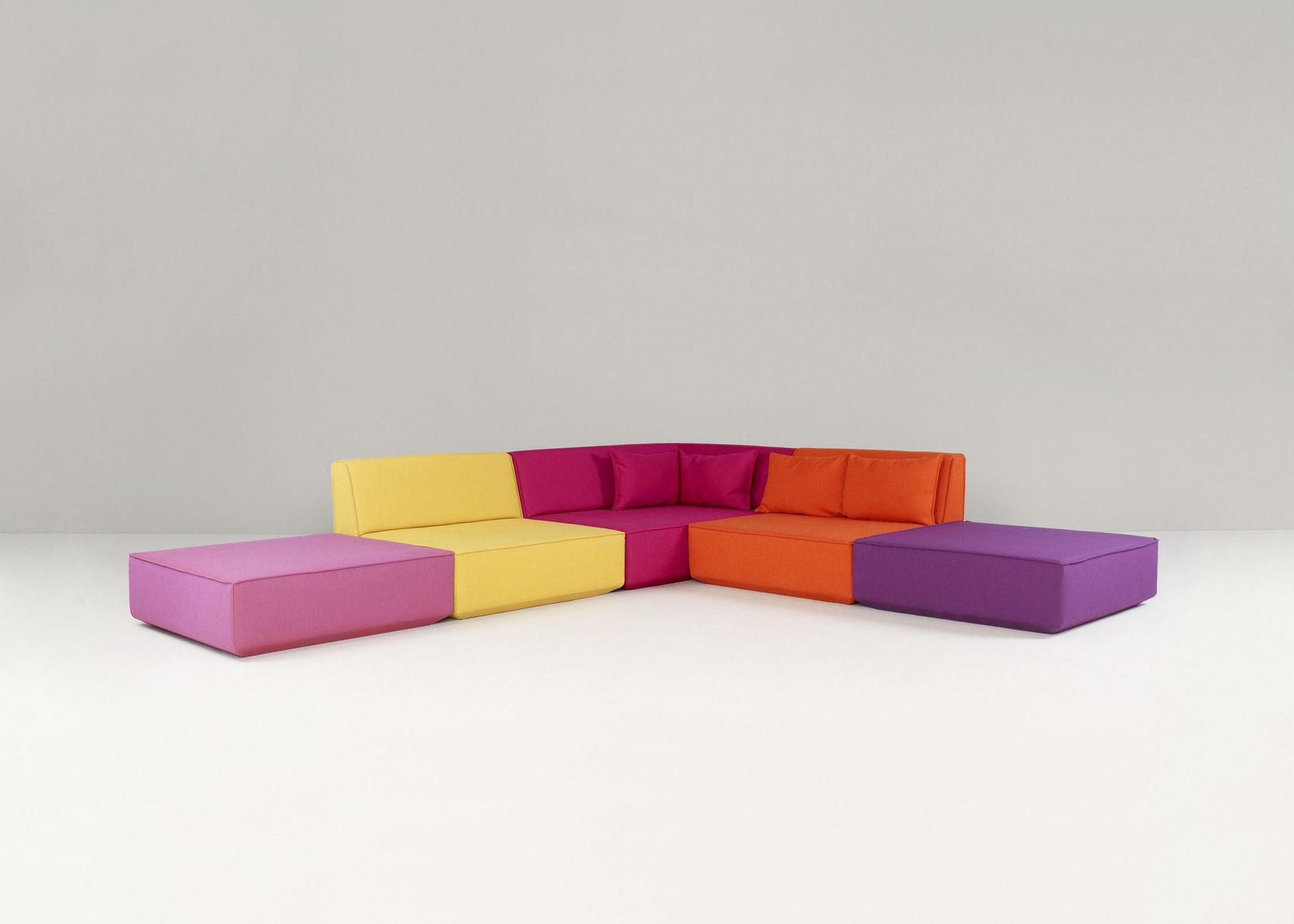 CUBIT Modular 3 seater fabric sofa By Cubit by Mymito