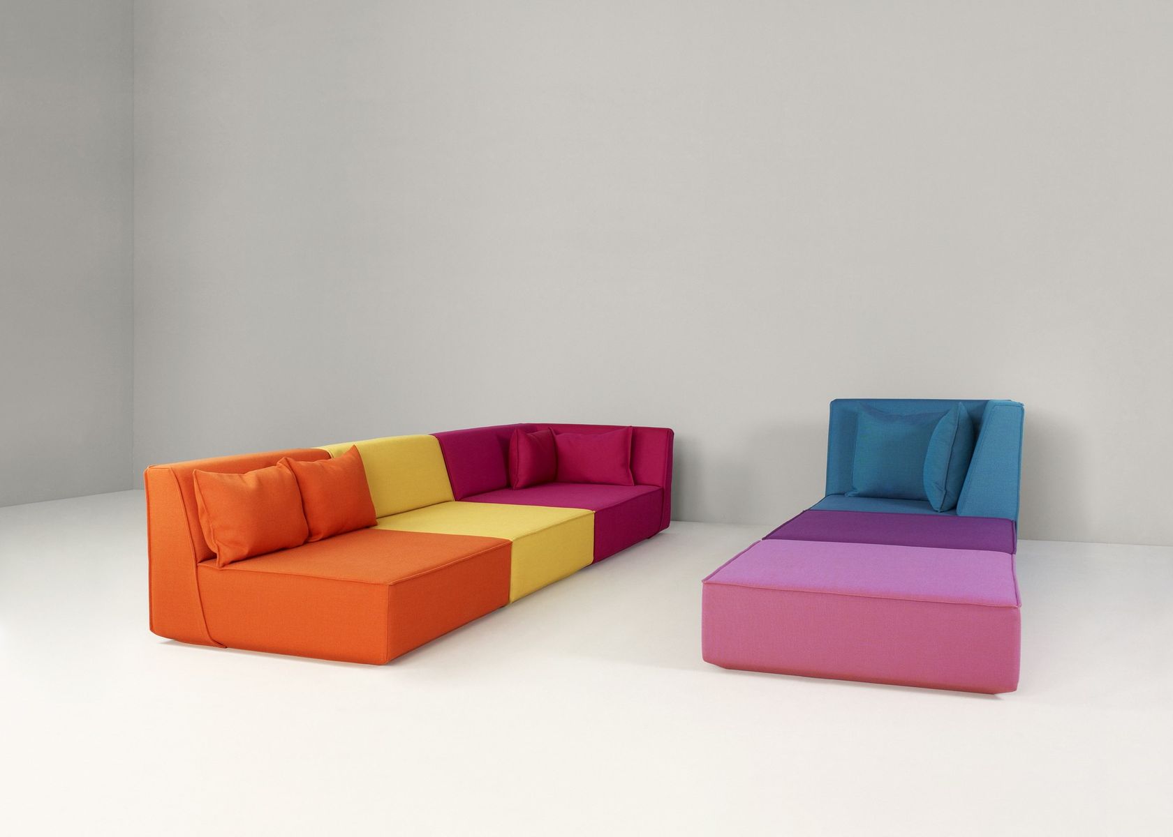 CUBIT Modular 3 seater fabric sofa By Cubit by Mymito