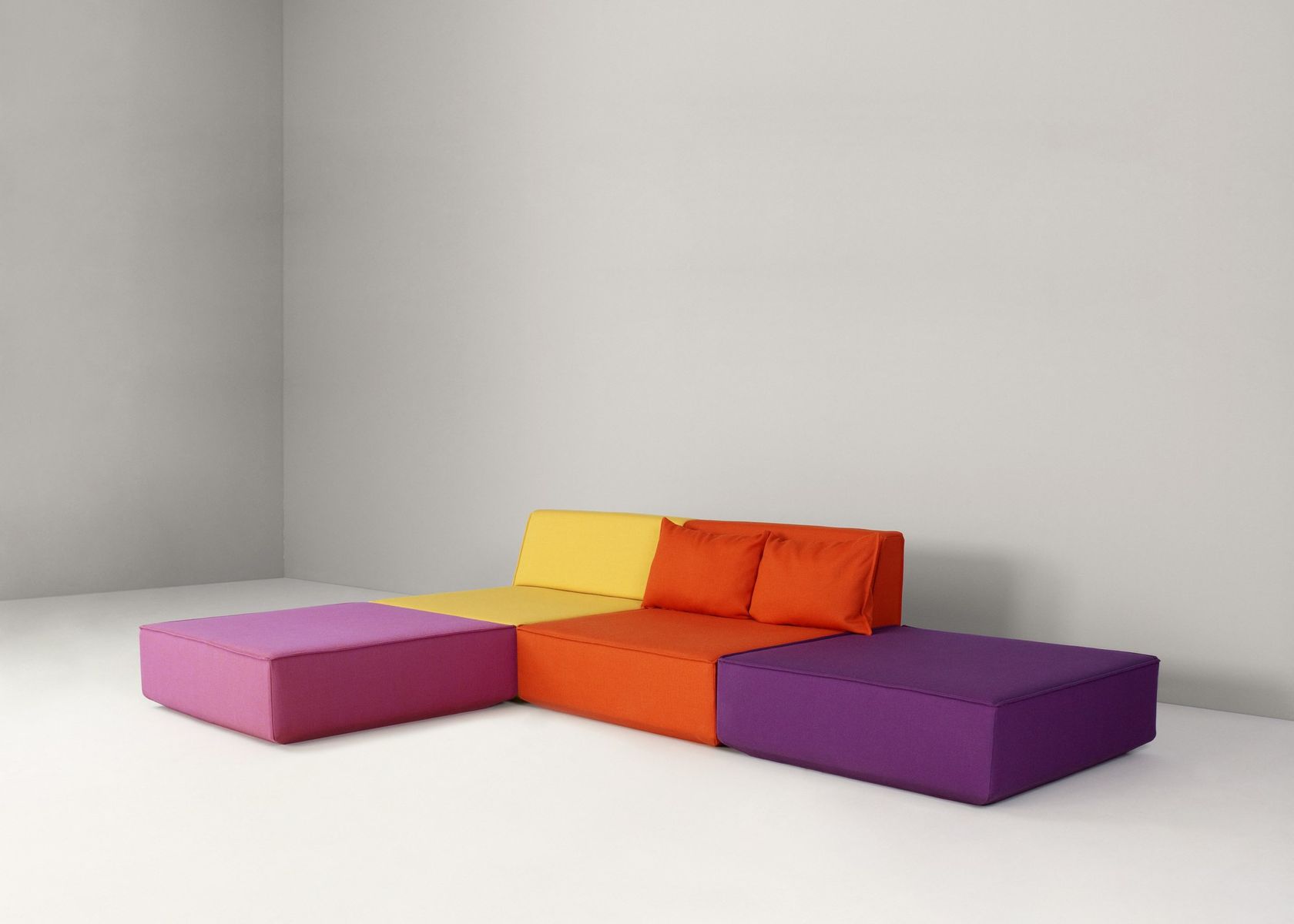 CUBIT Modular 4 seater fabric sofa By Cubit by Mymito