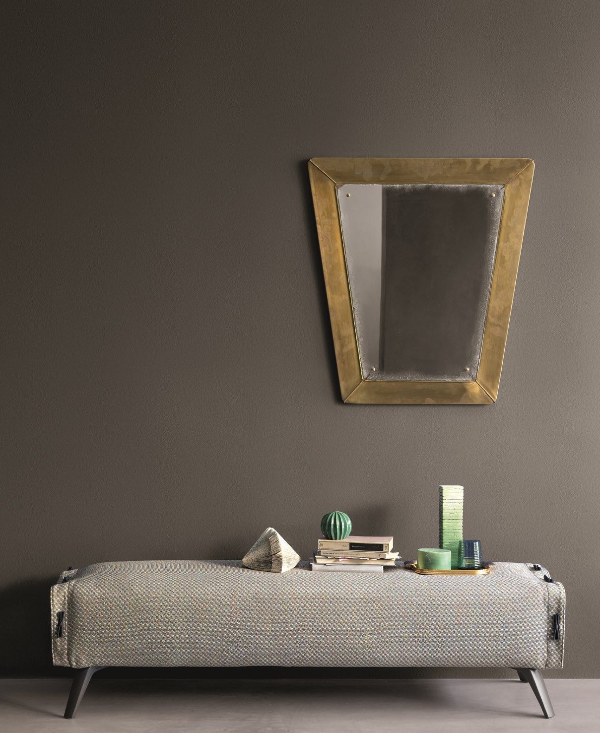 CUFF BENCH Upholstered fabric bench By Bonaldo | design Mauro Lipparini