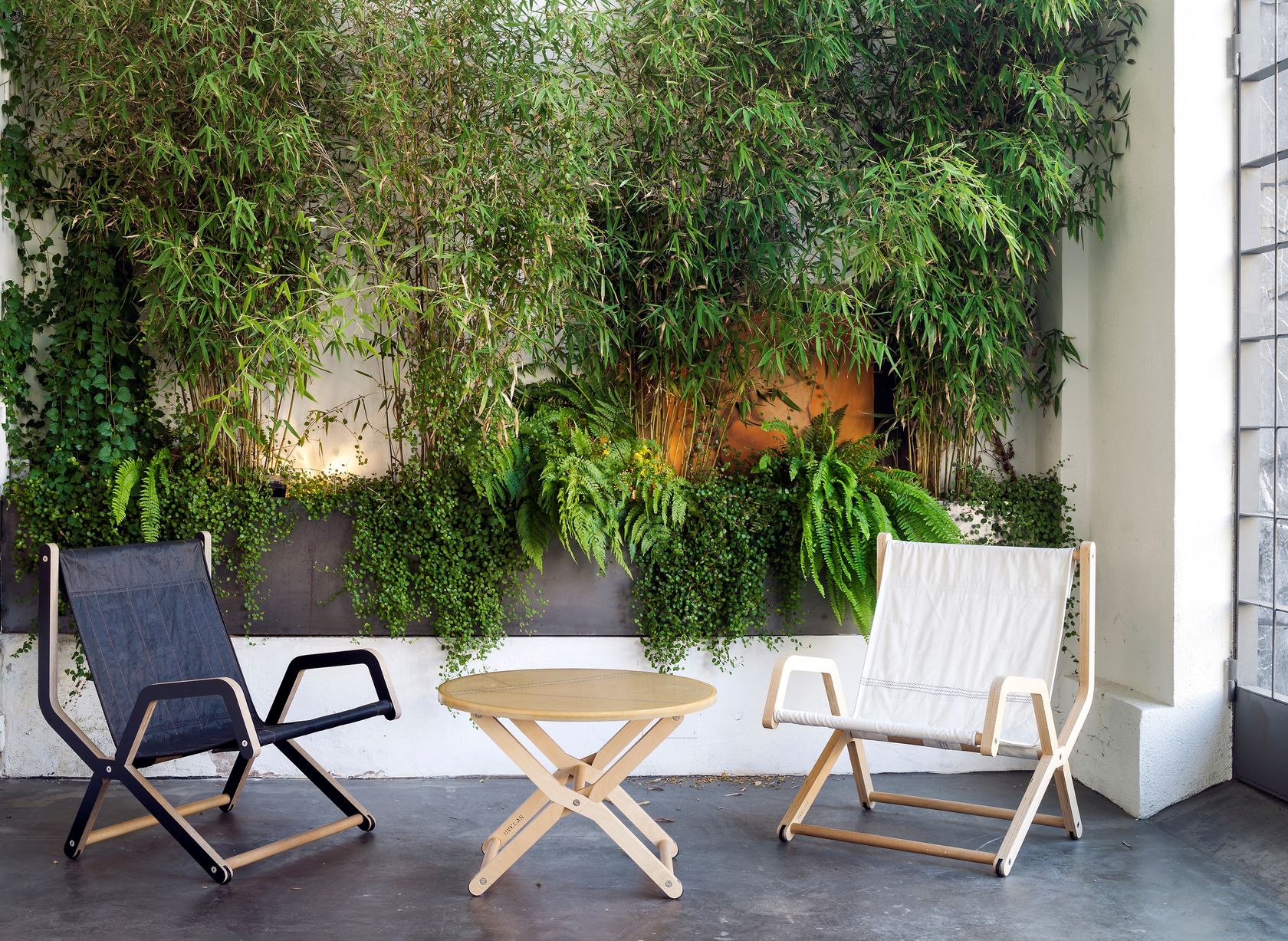 Folding recovered sail deck chair with armrests CUNNINGHAM By DVELAS ...