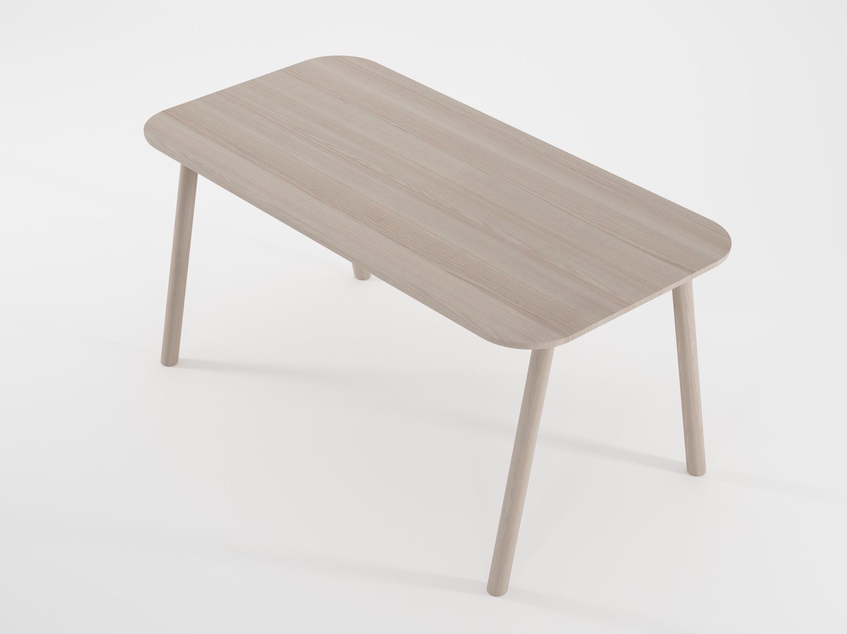 CURBUS Rectangular solid wood dining table By KARPENTER | design Hugues ...
